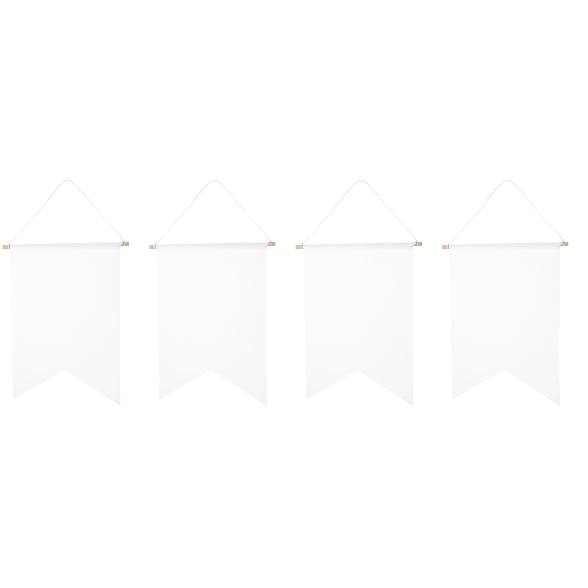 HOMEMAXS 4pcs Hanging Garden Flags Blank Flag Ornament Diy Hanging ...