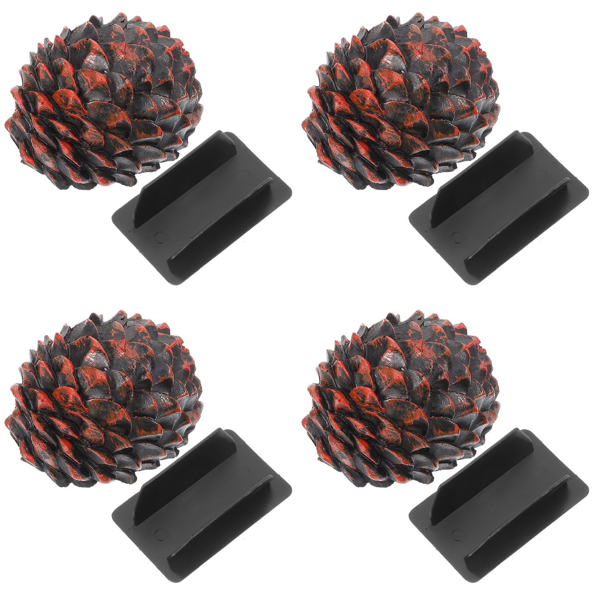 HOMEMAXS 4pcs Hidden Key Storage Box Simulation Pine Cone Yard Storage ...