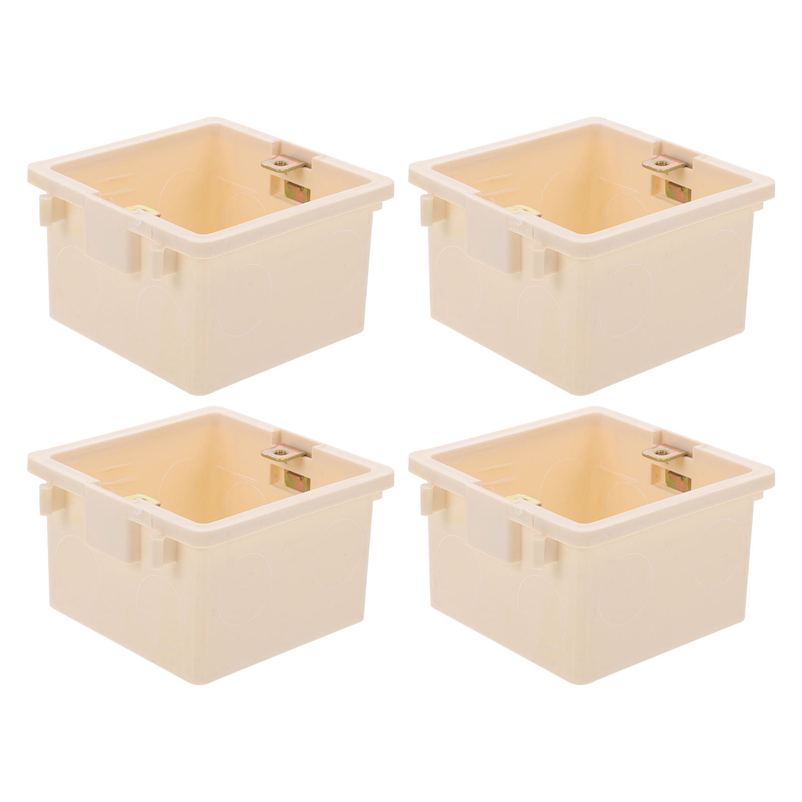 White Plastic Wall Mounted Junction Box for Cable Management 86 Type ...