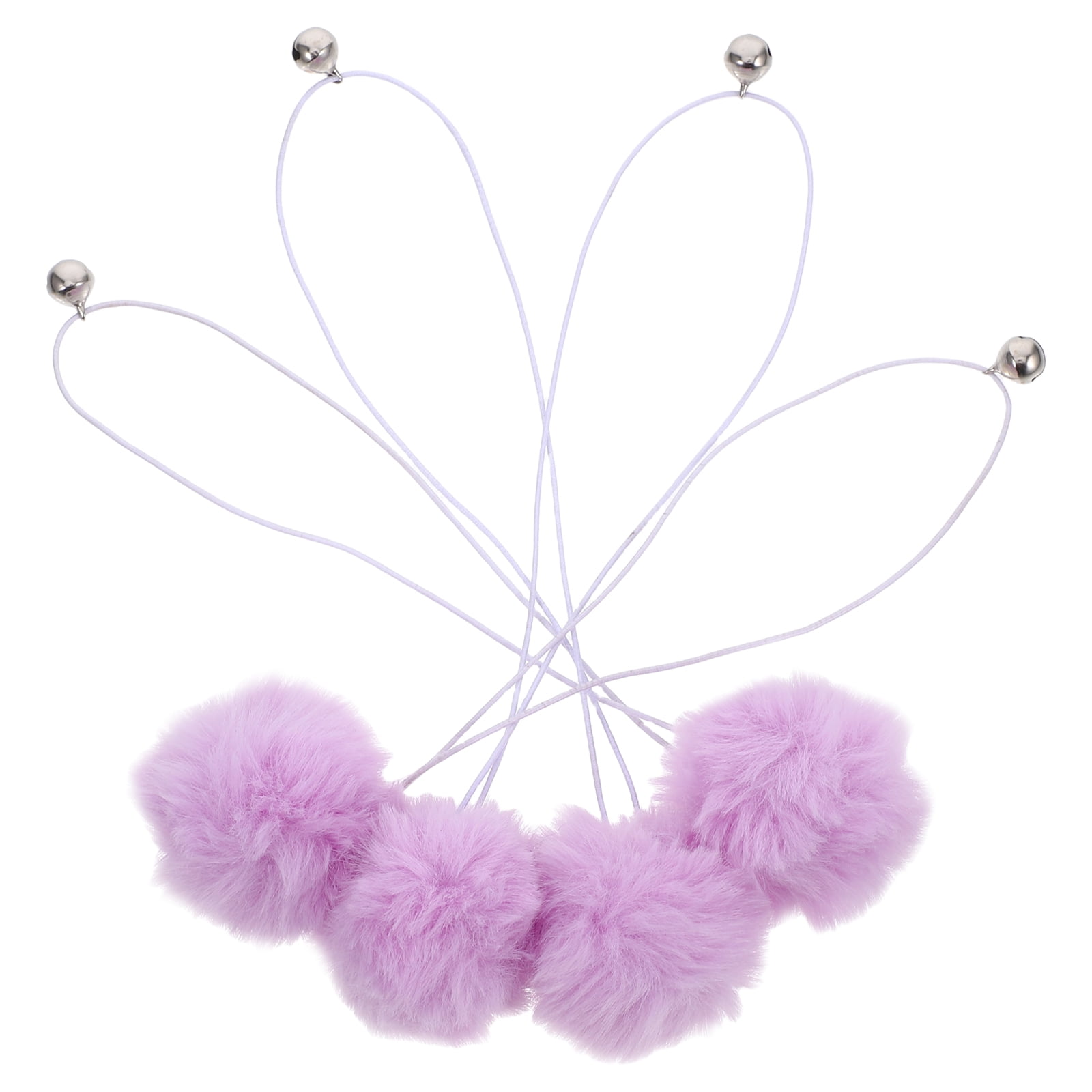 HOMEMAXS 4pcs Interactive Cat Balls Toy with Bell for Cat Trees ...