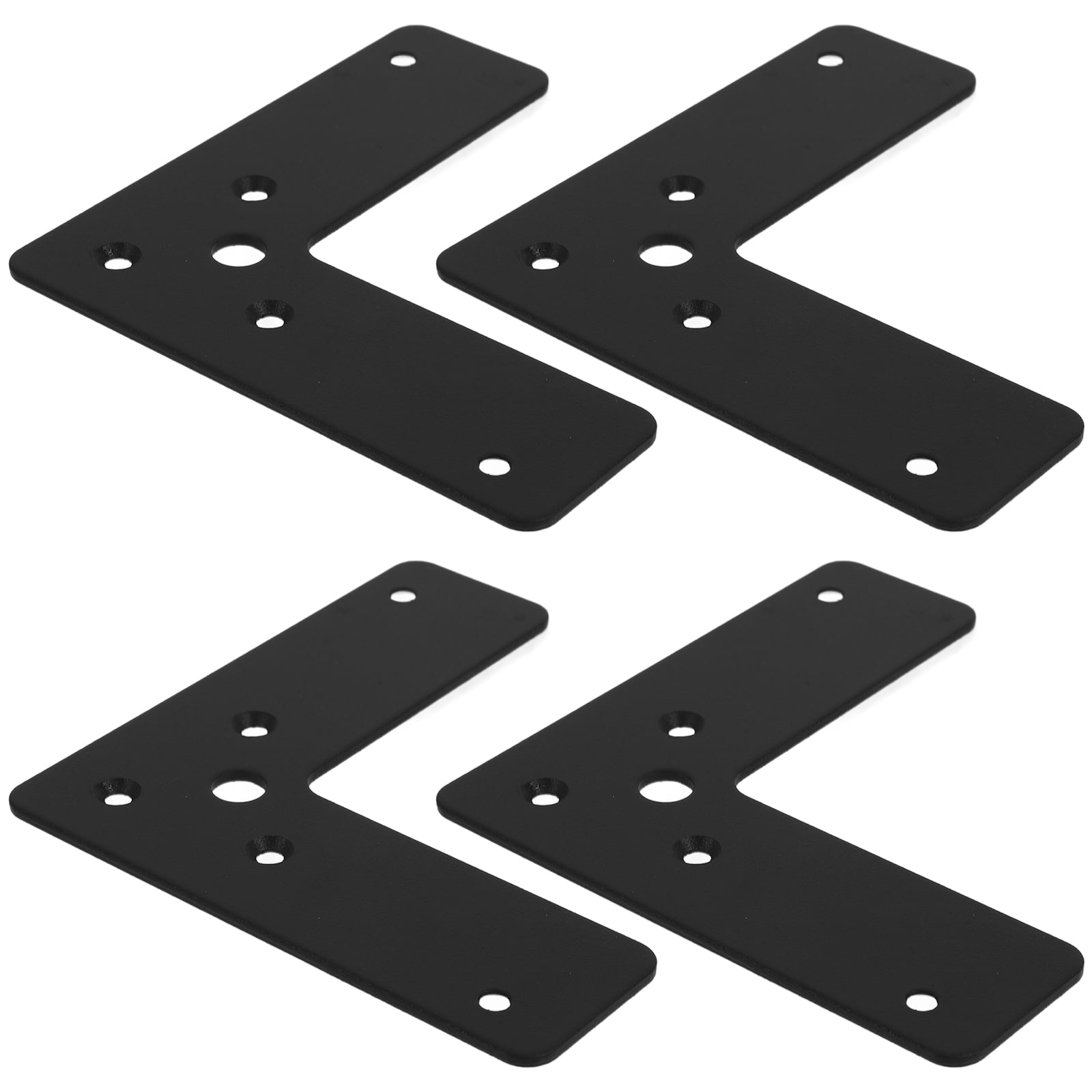 HOMEMAXS 4pcs L Bracket Heavy Duty Flat Angle Bracket 90 Degree Bracket ...