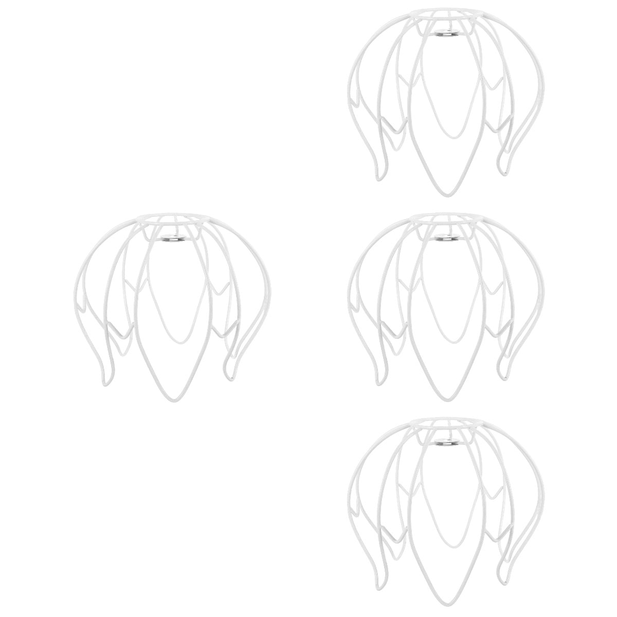 HOMEMAXS 4pcs Lamp Shade Frame Vintage Bulb Guard Iron Wire Lampshade ...