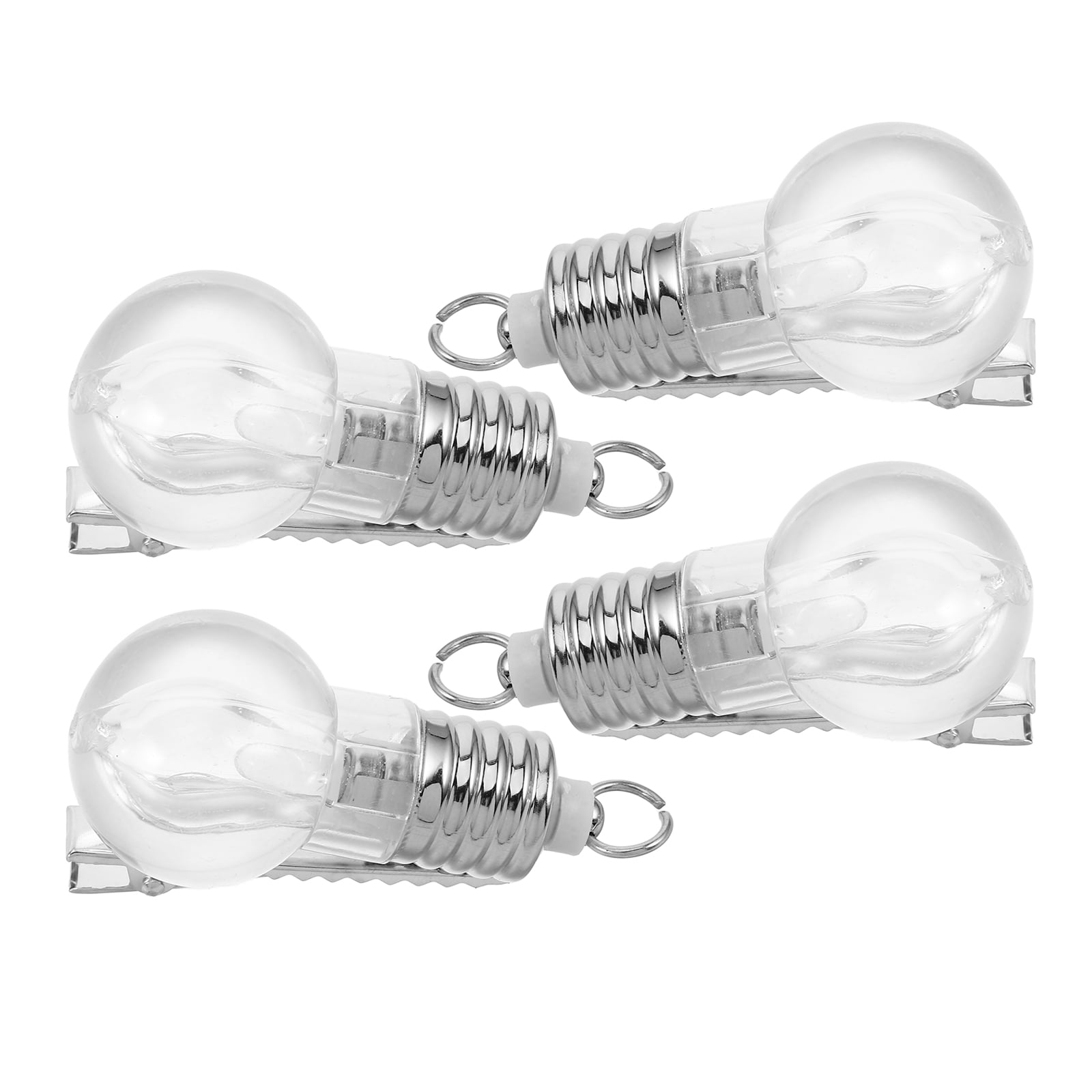 HOMEMAXS 4pcs Light Bulb Shaped Hair Pin Light Up Hair Accessories ...