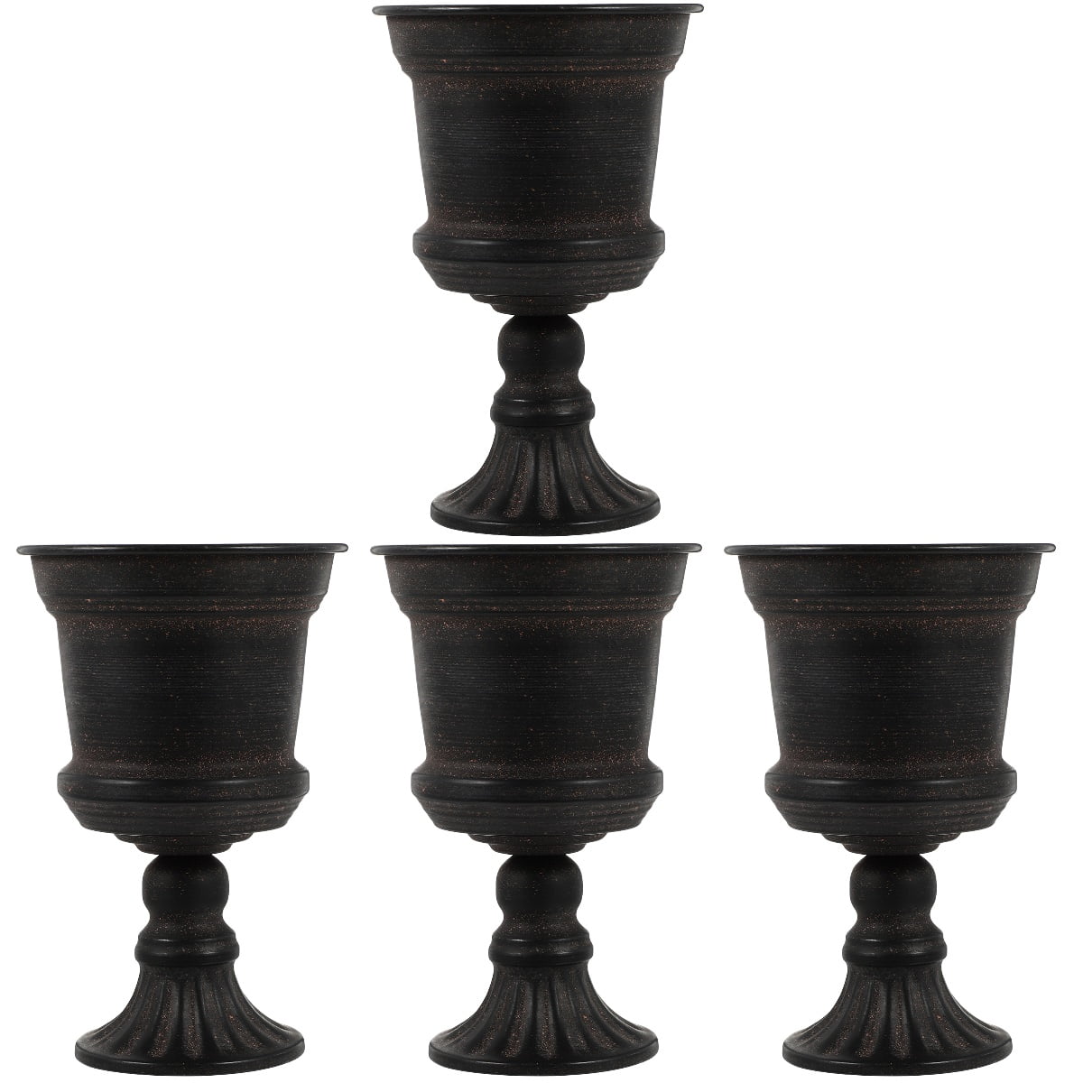 HOMEMAXS 4pcs Metal Urn Planter Classic Vase Floor Flower Pot Farmhouse ...
