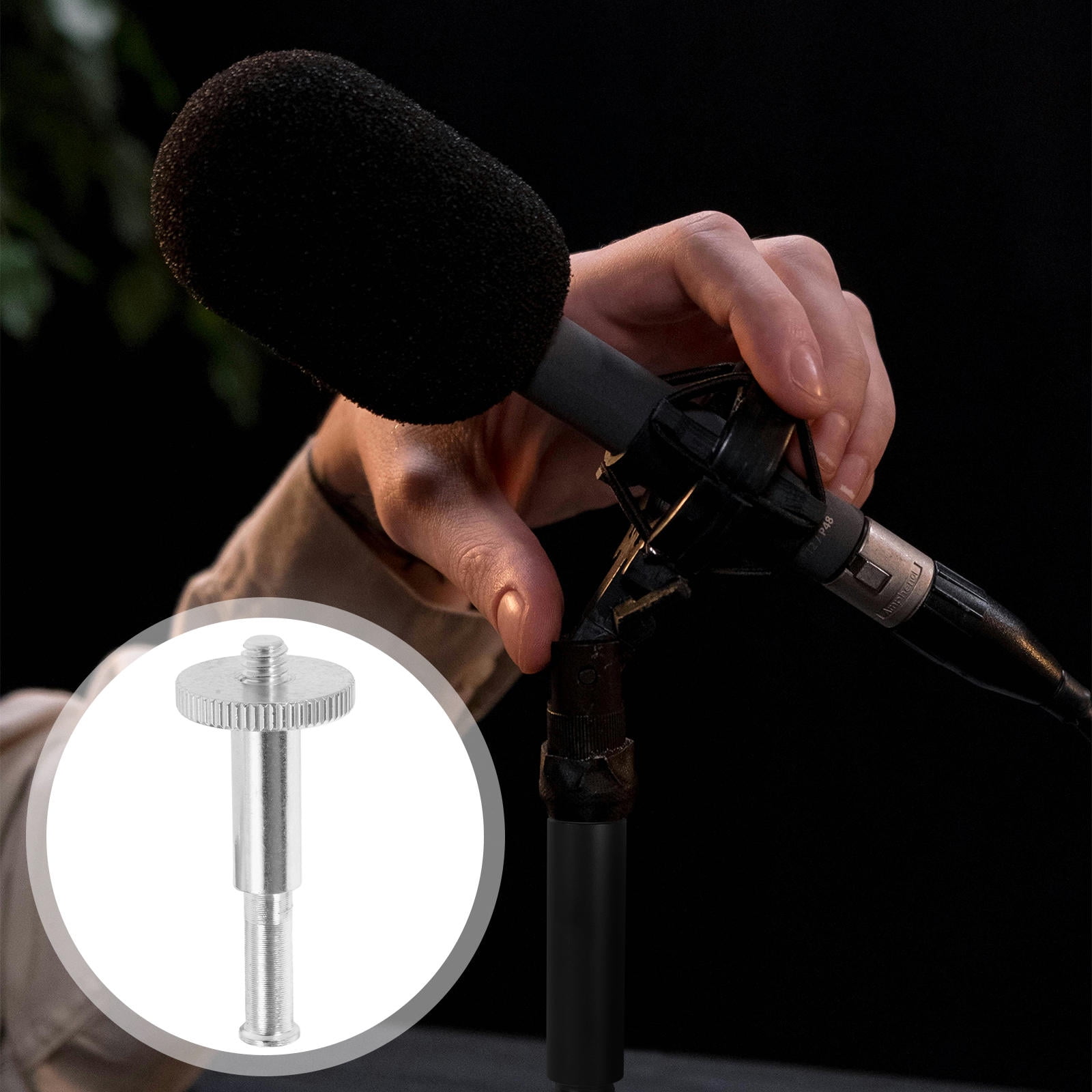 HOMEMAXS 4pcs Microphone Stand Extender Mic Extension Pole Microphone ...