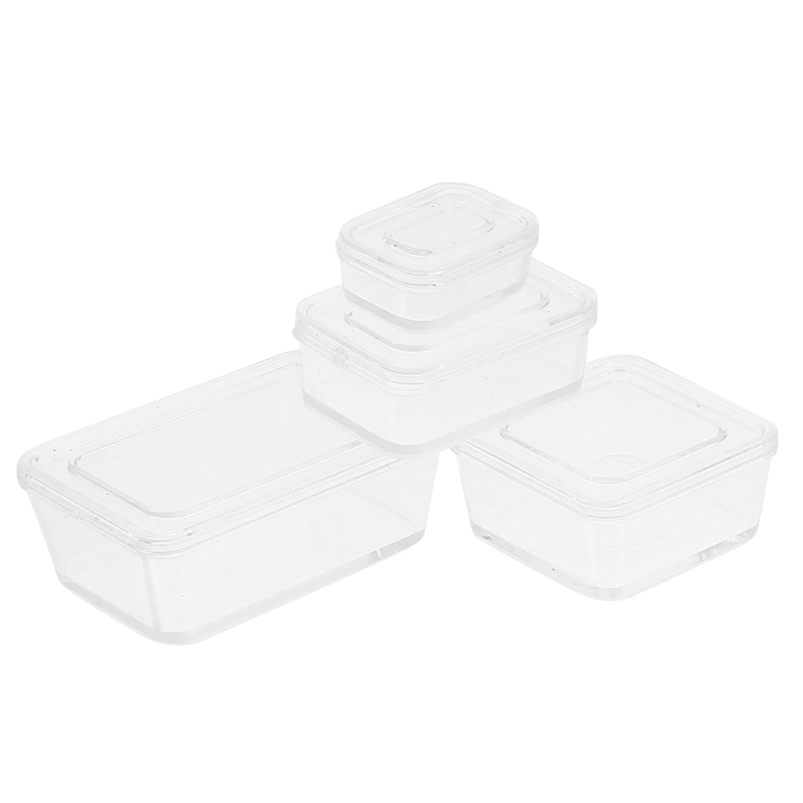 4pcs Miniature Lunch Boxes Model Simulation Storage Boxes Miniature ...