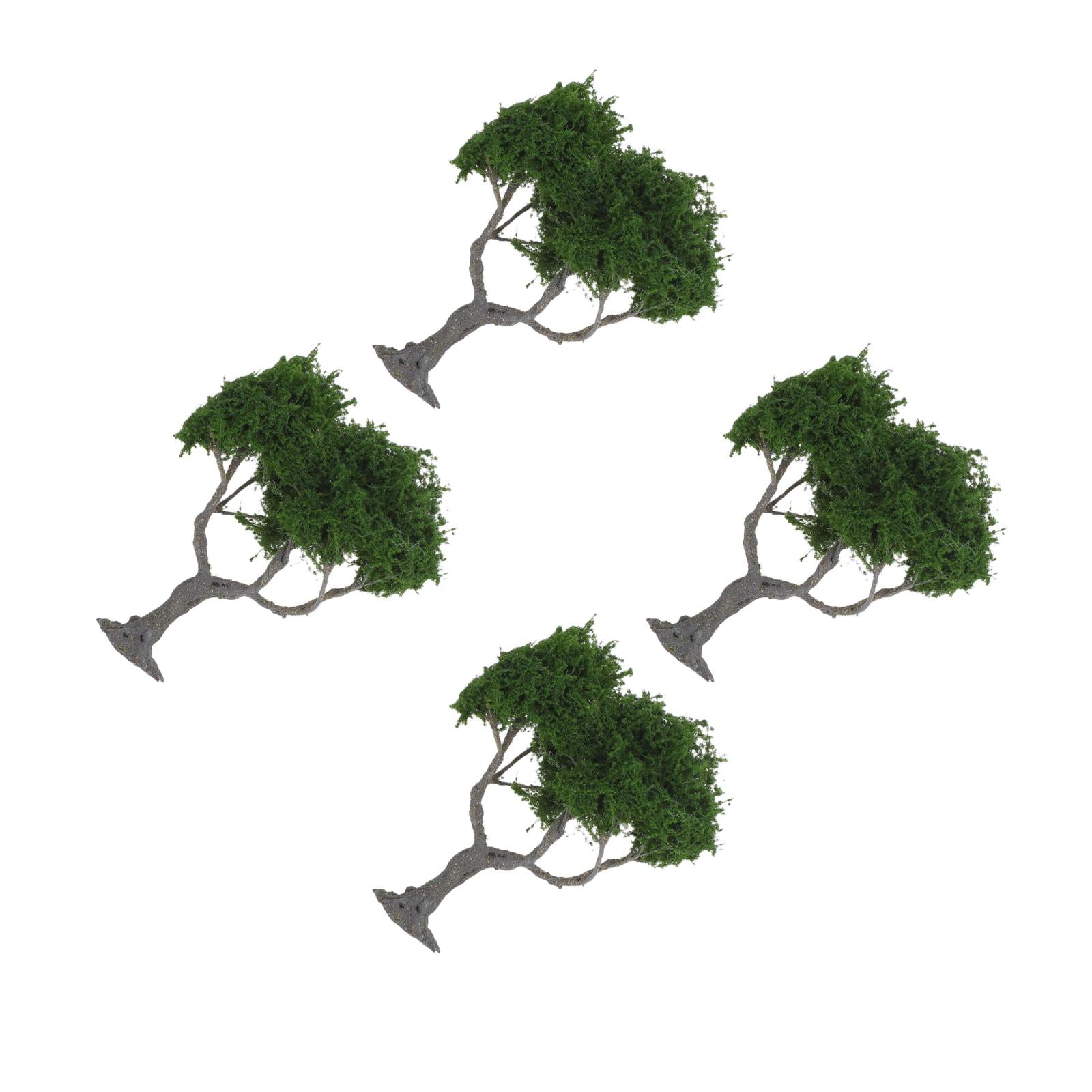 HOMEMAXS 4pcs Model Train Trees Miniature Forest Railroad Trees For Diy ...