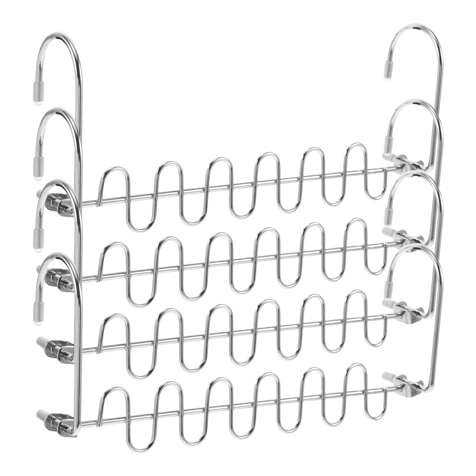HOMEMAXS 4pcs Multi-Layer Metal Clothes Hanger Organizer Space-Saving ...
