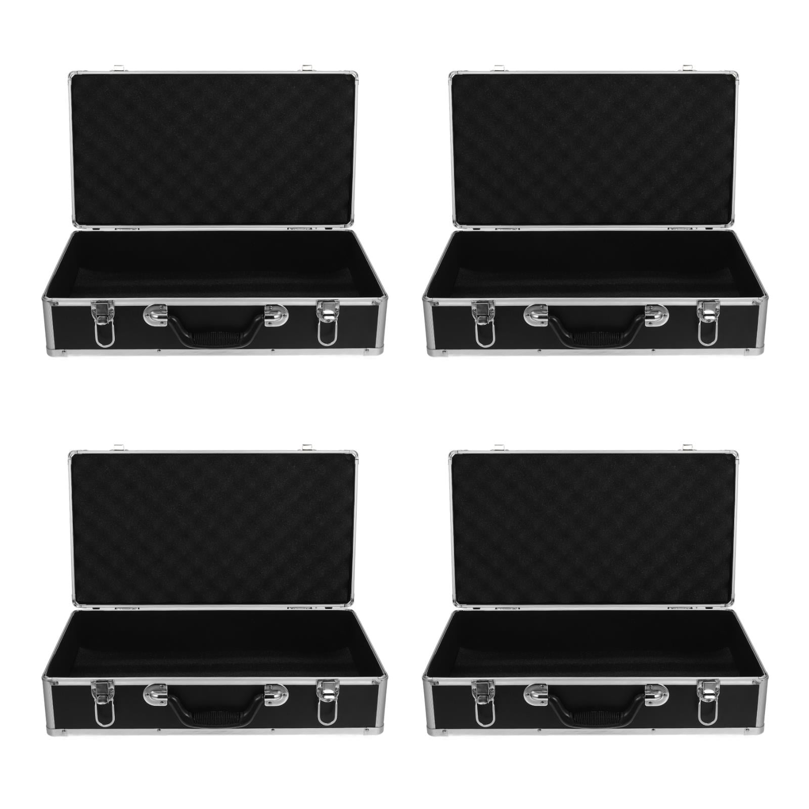 HOMEMAXS 4pcs Multifunction Carrying Case Aluminum Hard Storage Box for ...