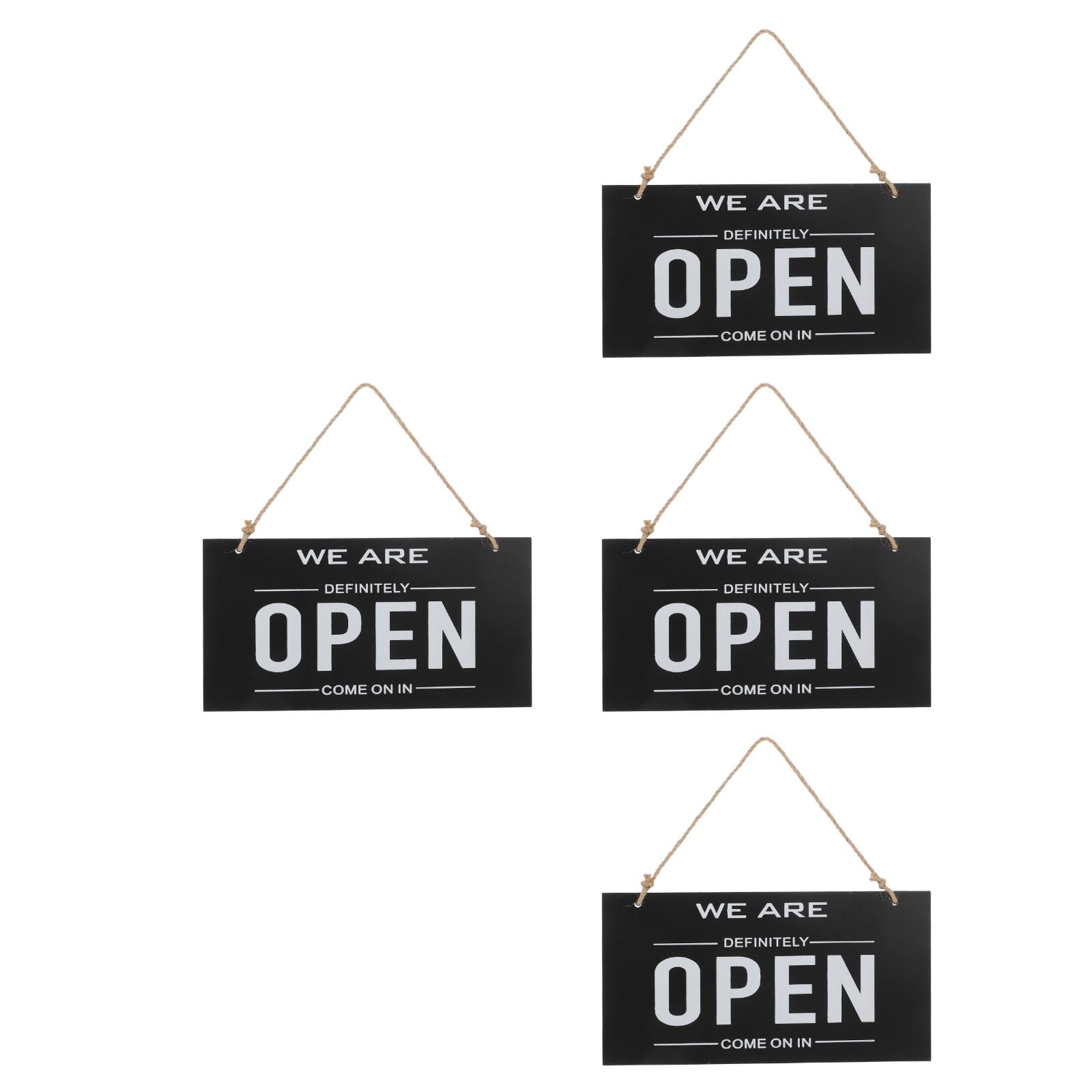 HOMEMAXS 4pcs Open Sign Business Window Open Sign Open And Close Sign ...