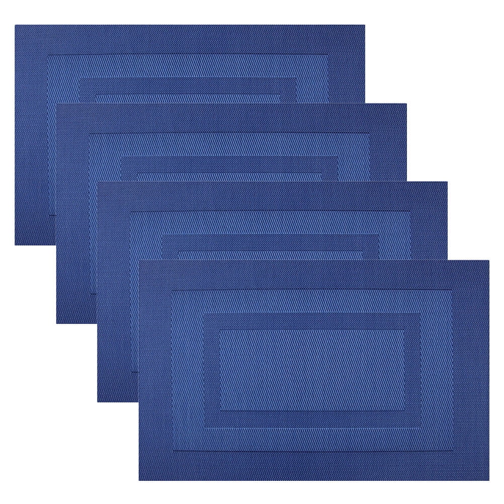 HOMEMAXS 4pcs PVC Placemats Plate Mats Decorative Table Mats Mats ...