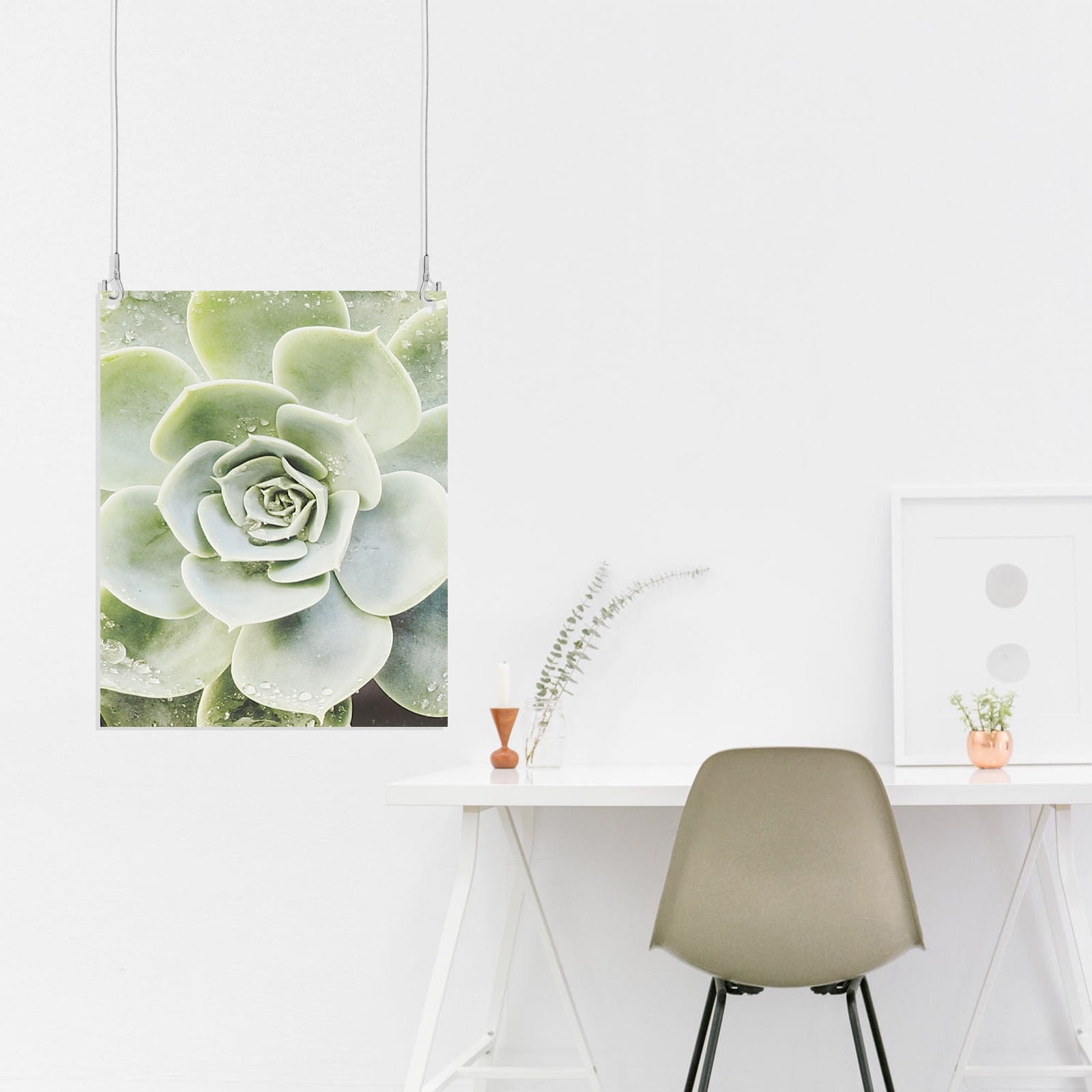 HOMEMAXS 4pcs Picture Hanging Wire Ropes Pendant Light Steel Wire Rope ...