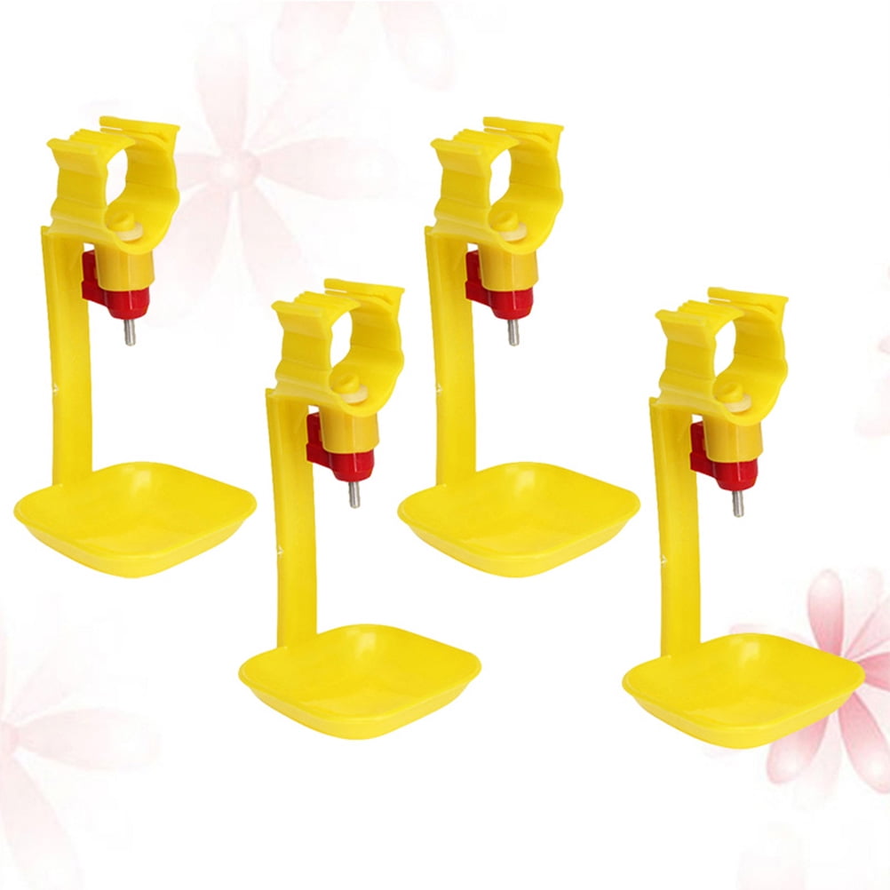 HOMEMAXS 4pcs Plastic Automatic Chicken Waterer Hanging Cup for Chicken ...
