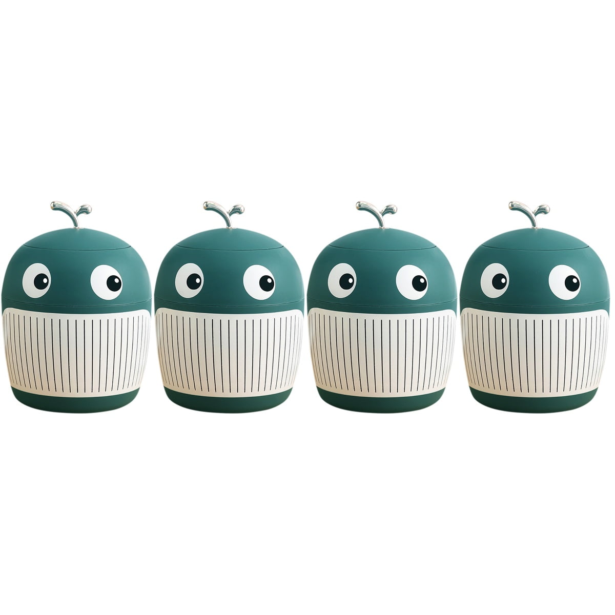 HOMEMAXS 4pcs Plastic Mini Wastebasket Trash Can Tiny Desktop Waste ...