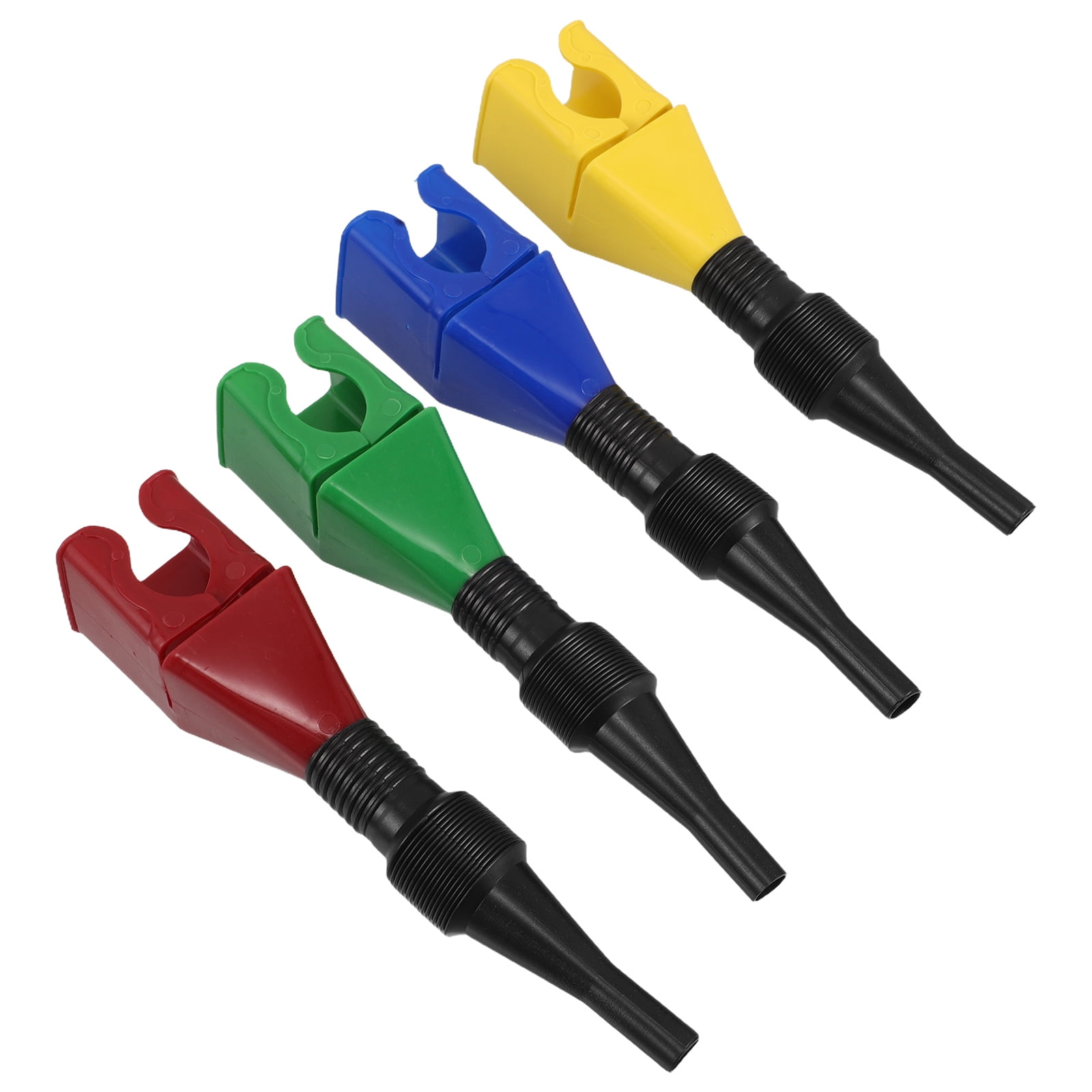 HOMEMAXS 4pcs Portable Plastic Gasoline Funnel With Flexible Hose And ...