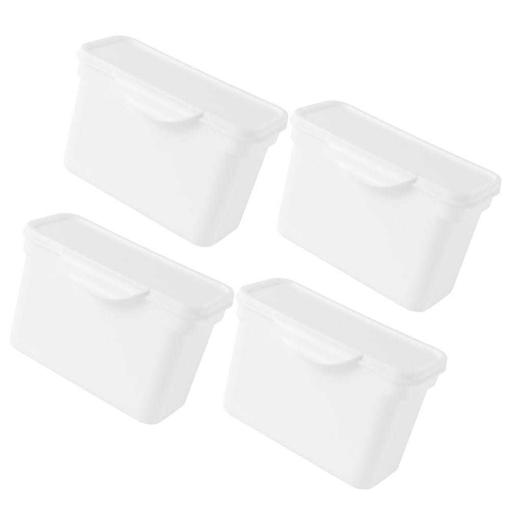 HOMEMAXS 4pcs Reusable Plastic Laundry Powder Holder Lidded Canister ...