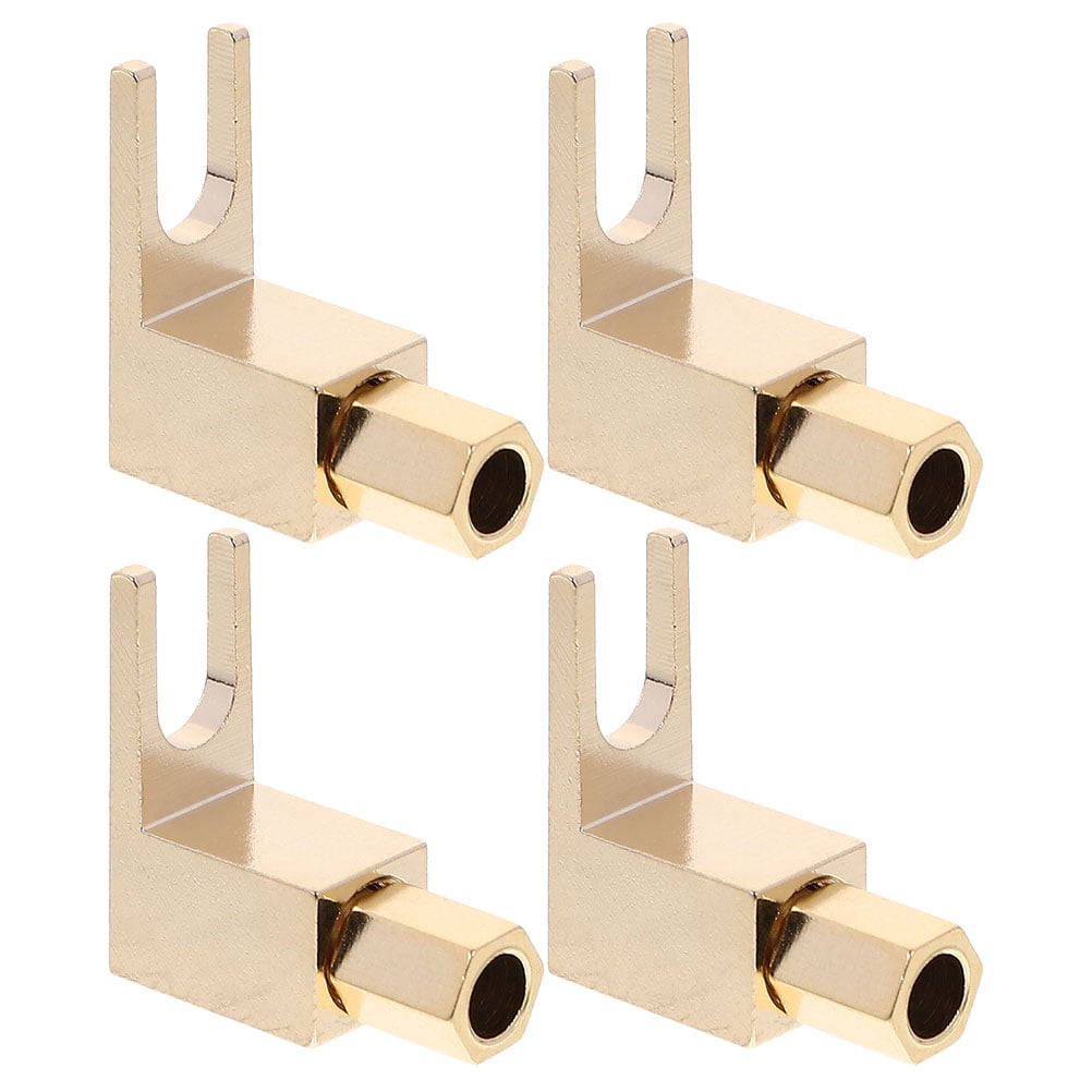 HOMEMAXS 4pcs Right Angle Plug Speaker Banana Connector Right Angle ...