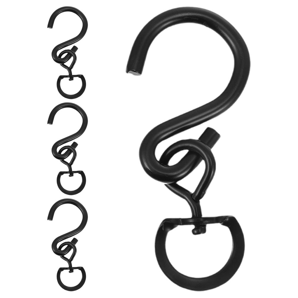 HOMEMAXS 4pcs Rotatable Flowerpot Hooks Metal Swivel Buckles Hanging ...