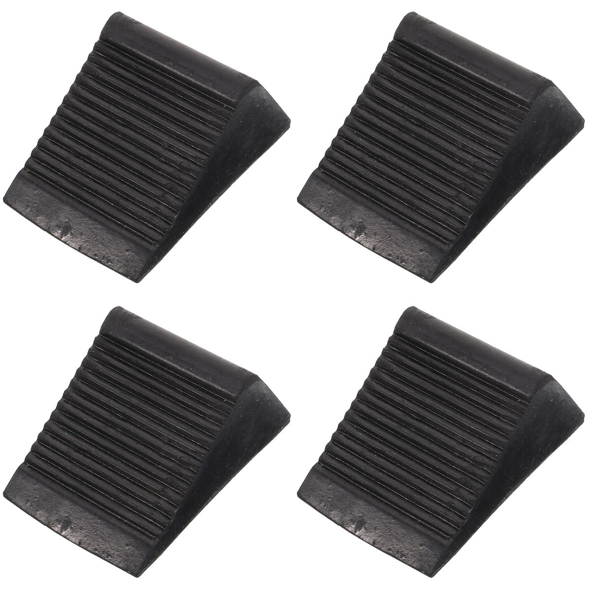 HOMEMAXS 4pcs Rubber Car Ramp Trailer Portable Wheels Stopper Wheel ...