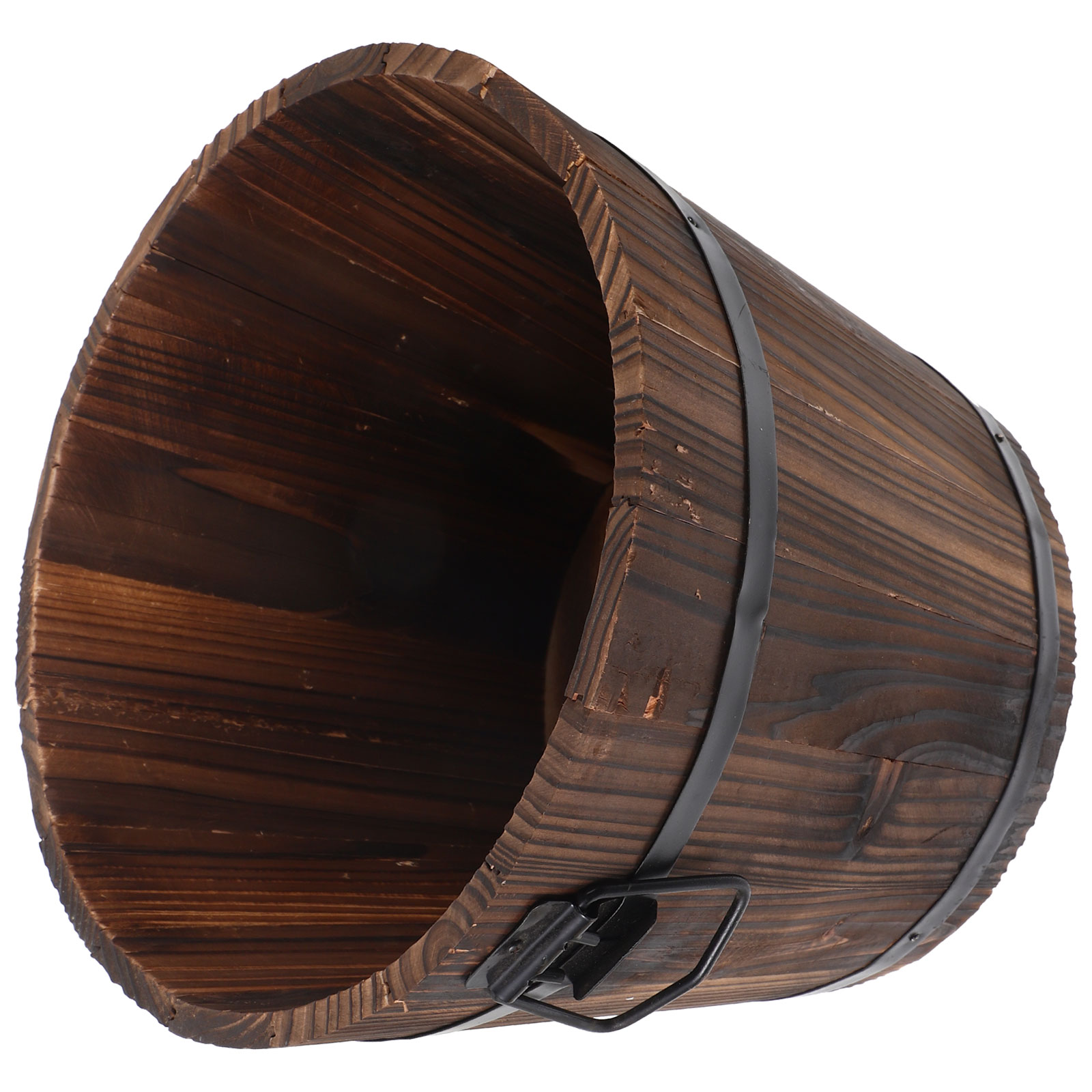 HOMEMAXS 4pcs Rustic Wooden Flower Pot Planter Container Box for Plants ...