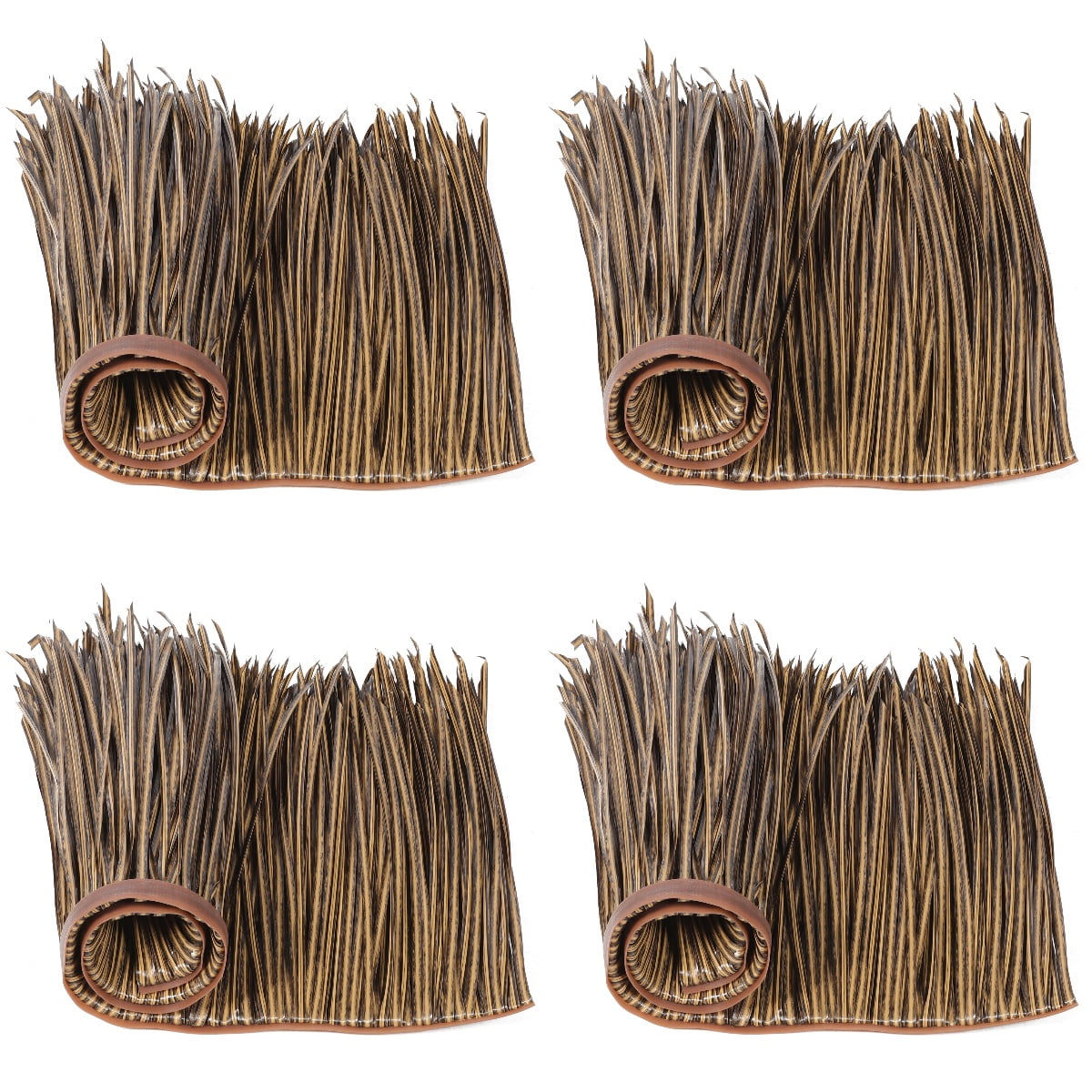 HOMEMAXS 4pcs Simulated Thatch Roll Simulated Thatch Roof Antiflaming ...
