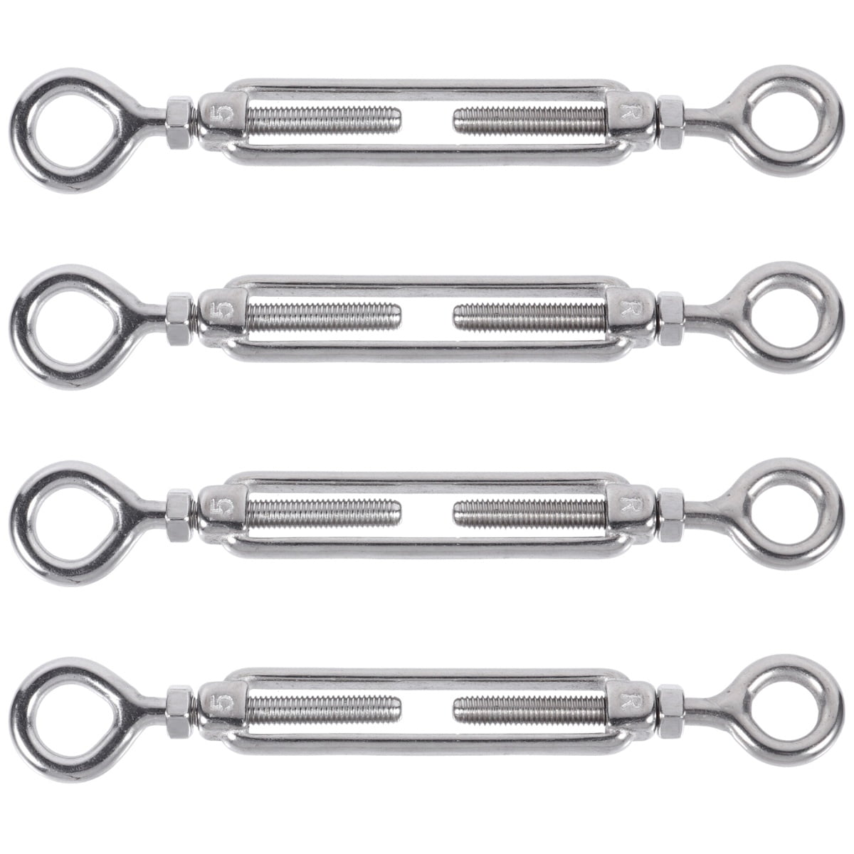 HOMEMAXS 4pcs Stainless Steel Eye Turnbuckles Adjustable Wire Rope ...