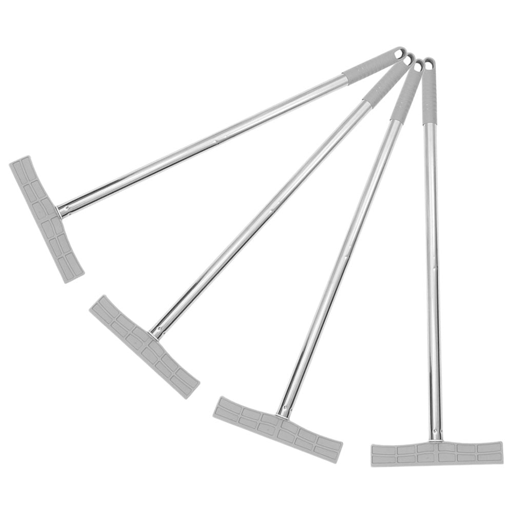 HOMEMAXS 4pcs Stainless Steel Handheld Sign Holder T Shaped Banner ...