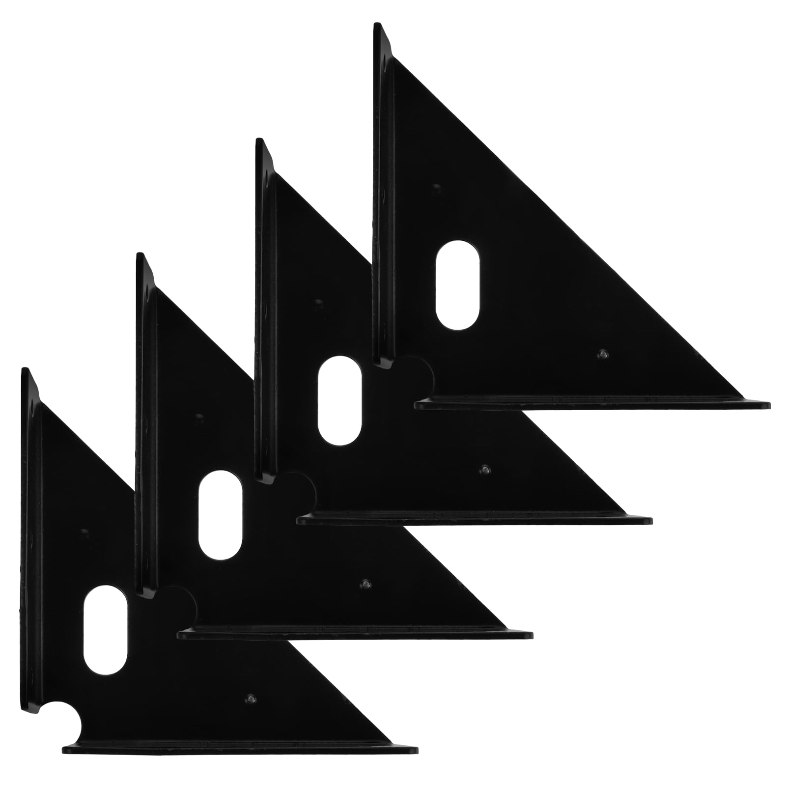 HOMEMAXS Hemoton 4pcs Heavy Duty Triangle Brackets for Cabinets ...