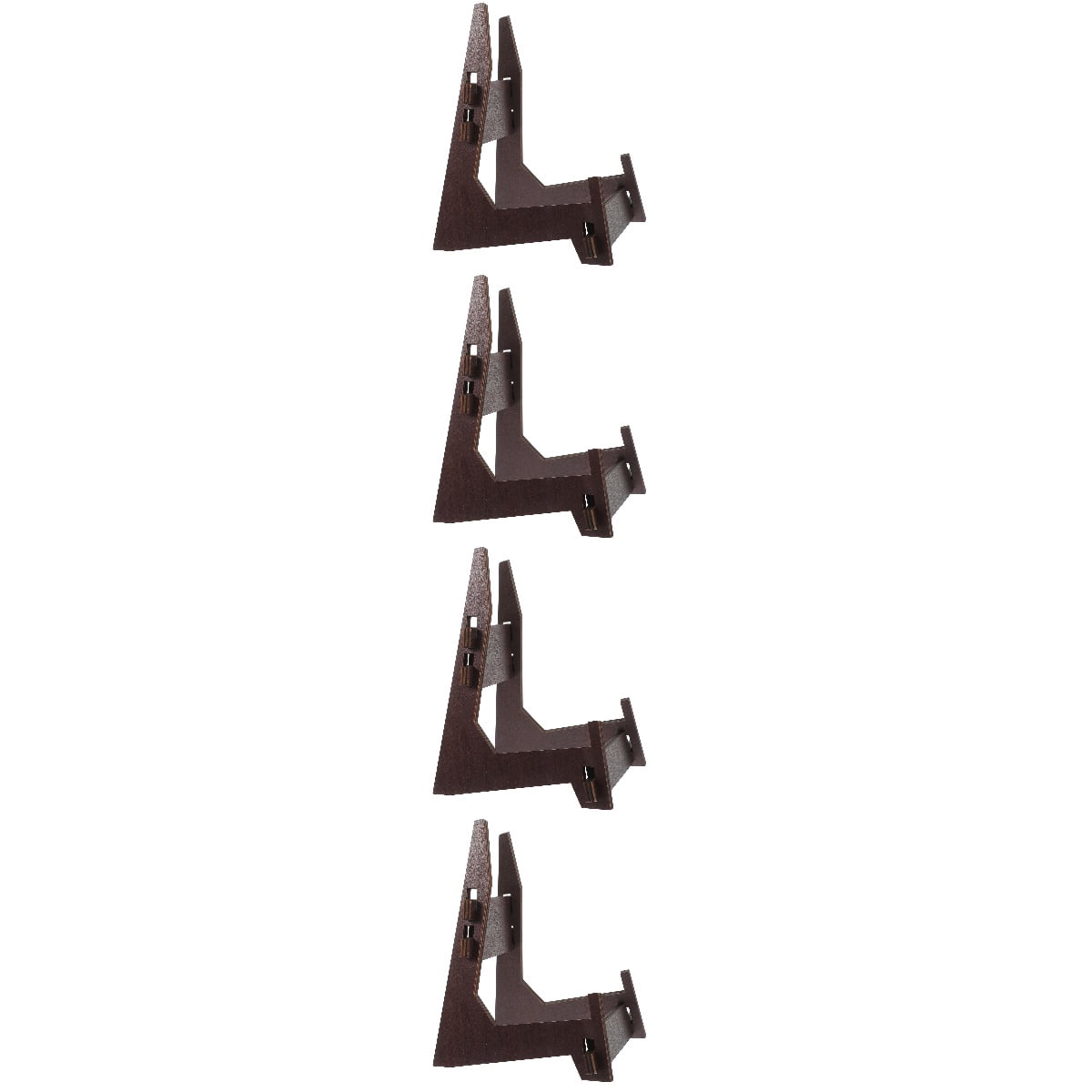 HOMEMAXS 4pcs Tabletop Wood Showcase Stand Versatile Plate Holder Easel ...