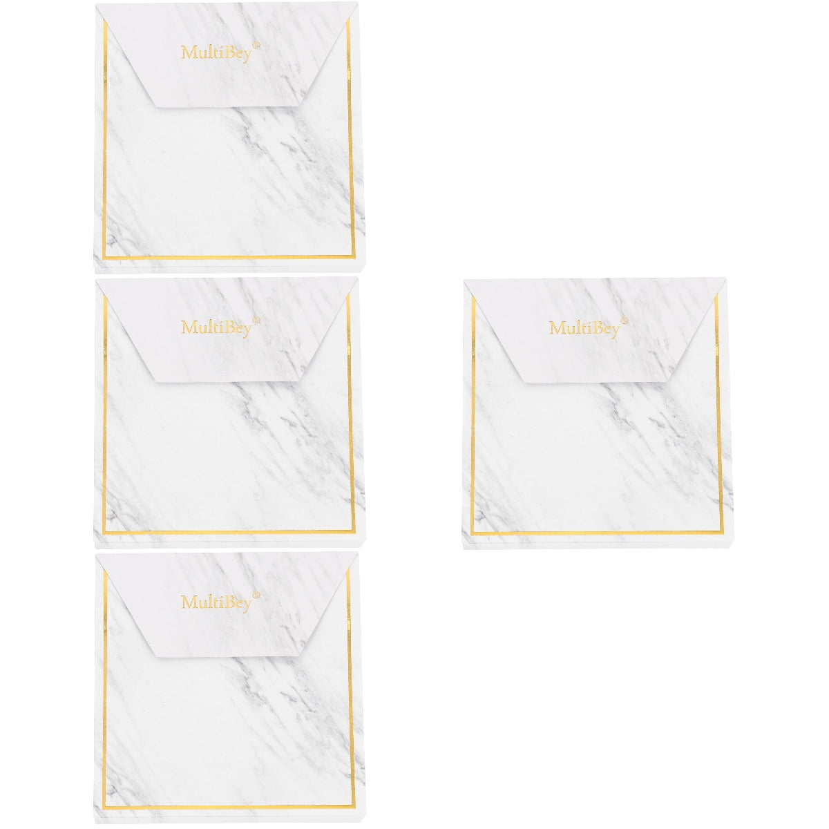 HOMEMAXS 4pcs Tearable Memo Sticker Marble Sticker Students Memo Pad ...