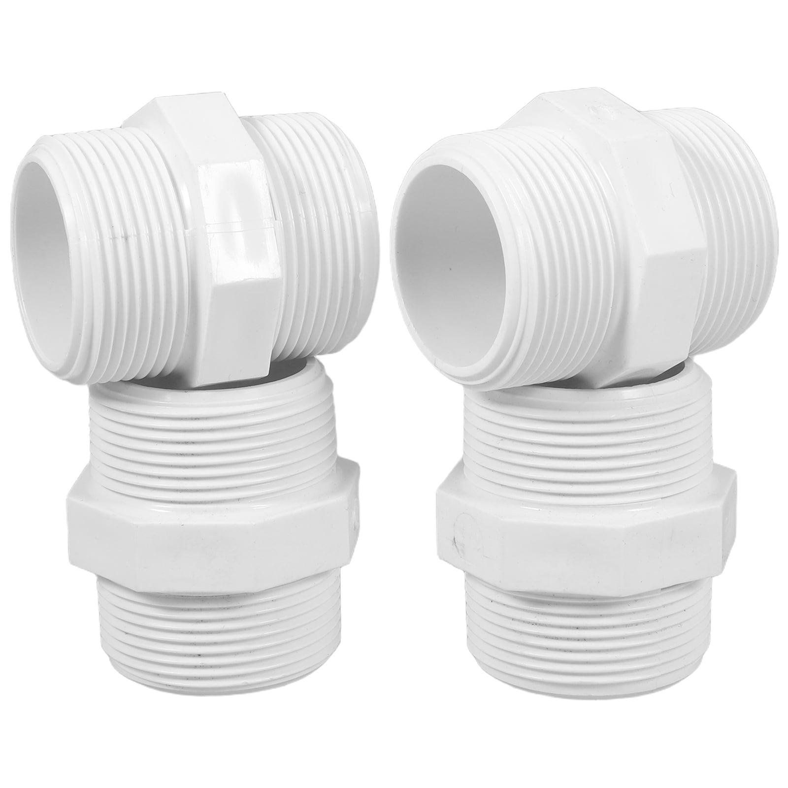 HOMEMAXS 4pcs Threaded PVC Pipe Adapter For Hose Water Pipe Fittings ...