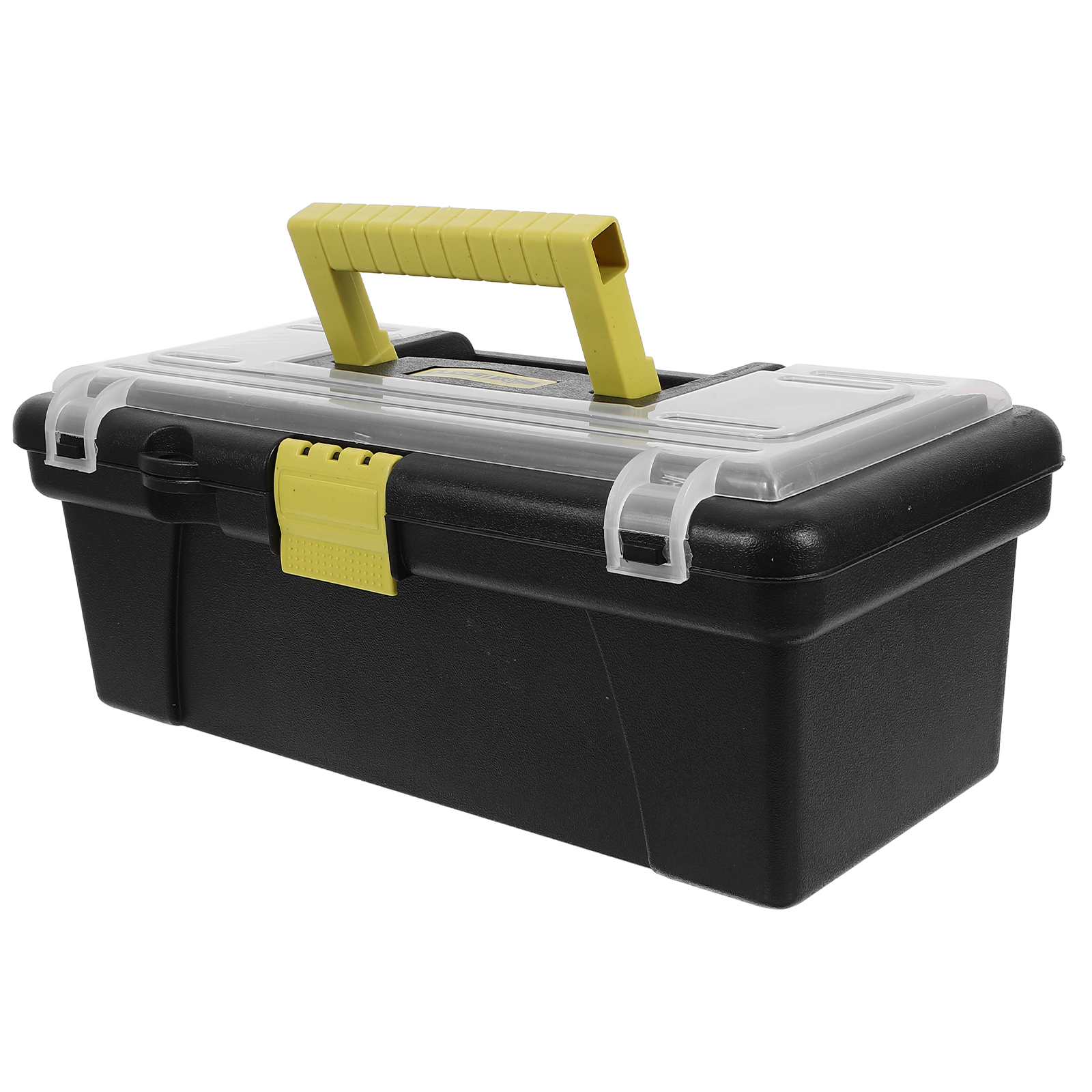 HOMEMAXS 4pcs Tool Storage Box Plastic Tools Box with Removable Tray ...