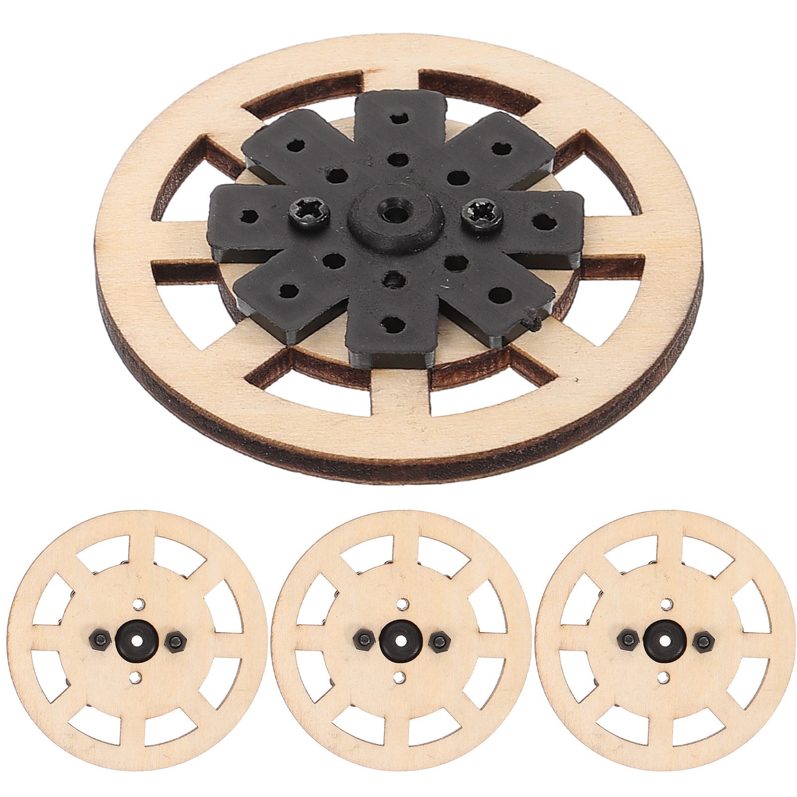 HOMEMAXS 4pcs Toy Racing Car Wheel Toy Car Wheel RC Car Accessories ...