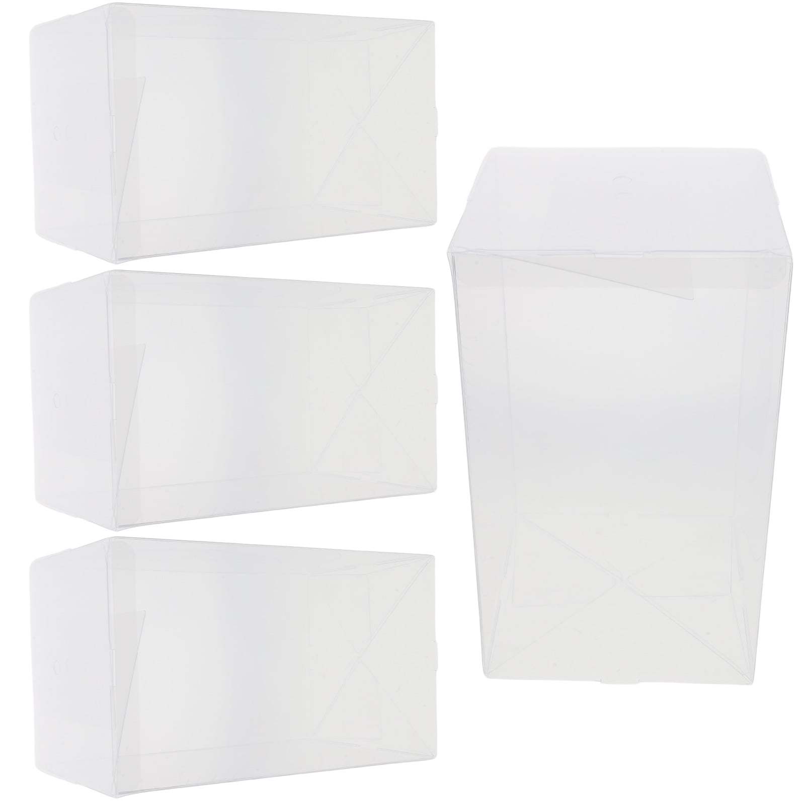 HOMEMAXS 4pcs Transparent Plastic Packaging Box For Stuffed Animals And ...