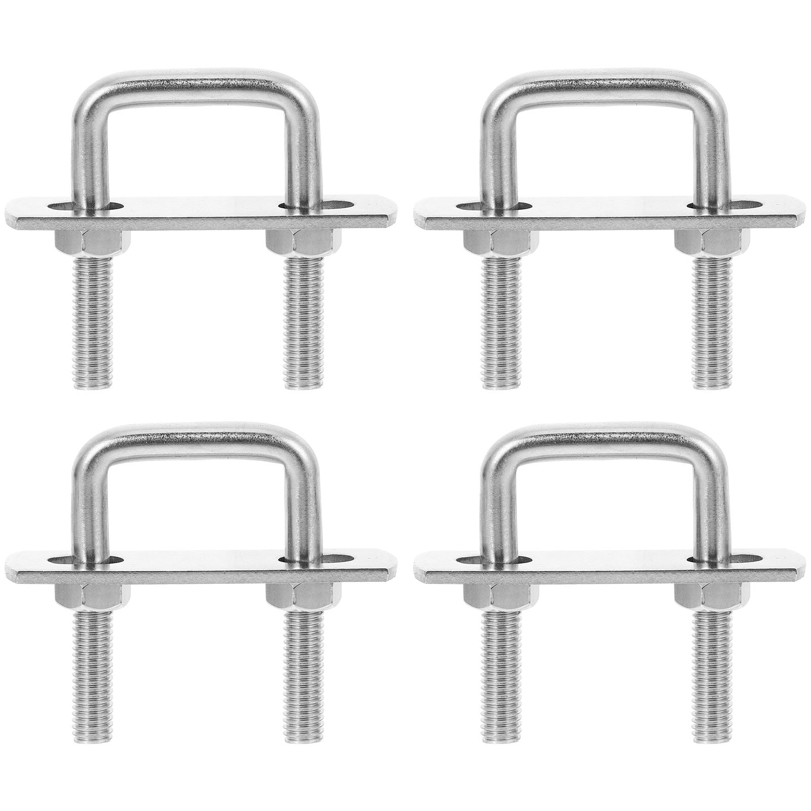 HOMEMAXS 4pcs U Shape Bolt Square Bend U Bolt Stainless Steel Bend Bolt ...