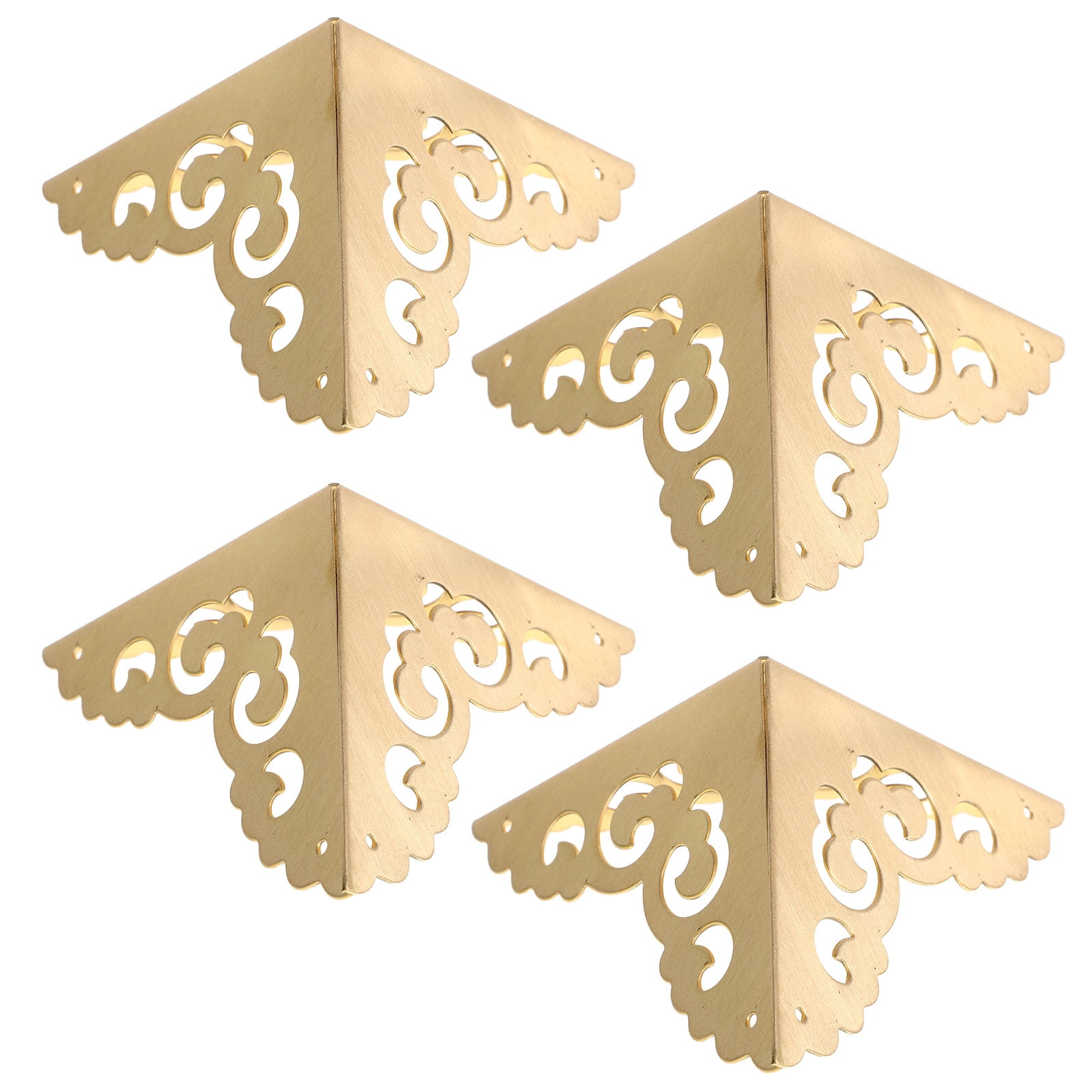 HOMEMAXS 4pcs Vintage Corner Guards For Jewelry Box Metal Box Edge ...
