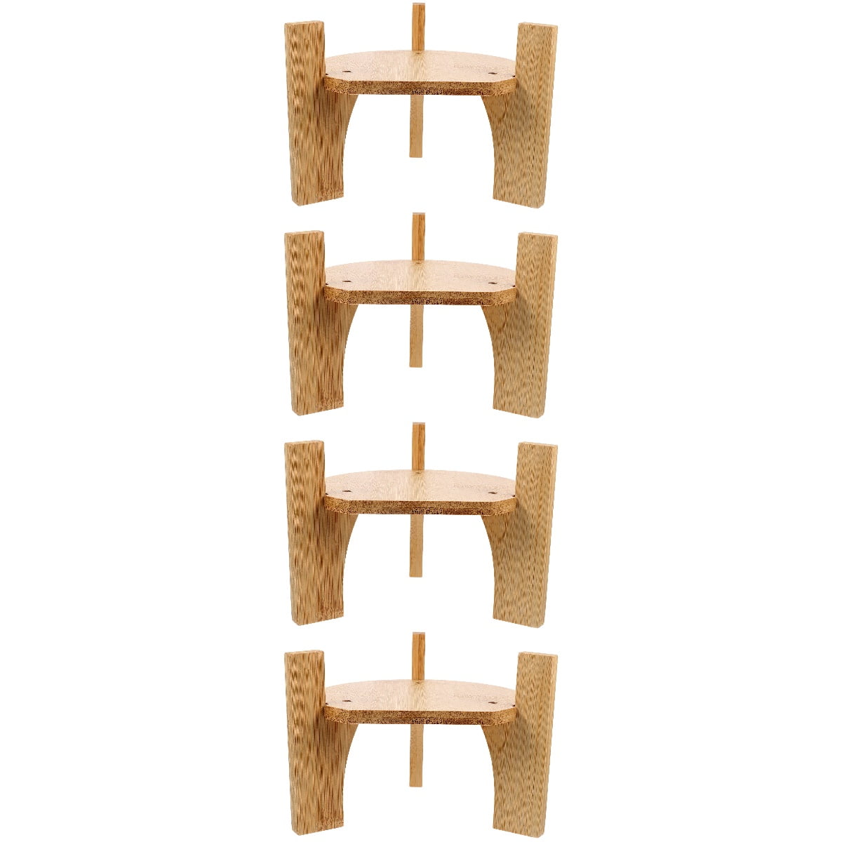 HOMEMAXS 4pcs Water Beverage Dispenser Bracket Wooden Stand Beverage ...