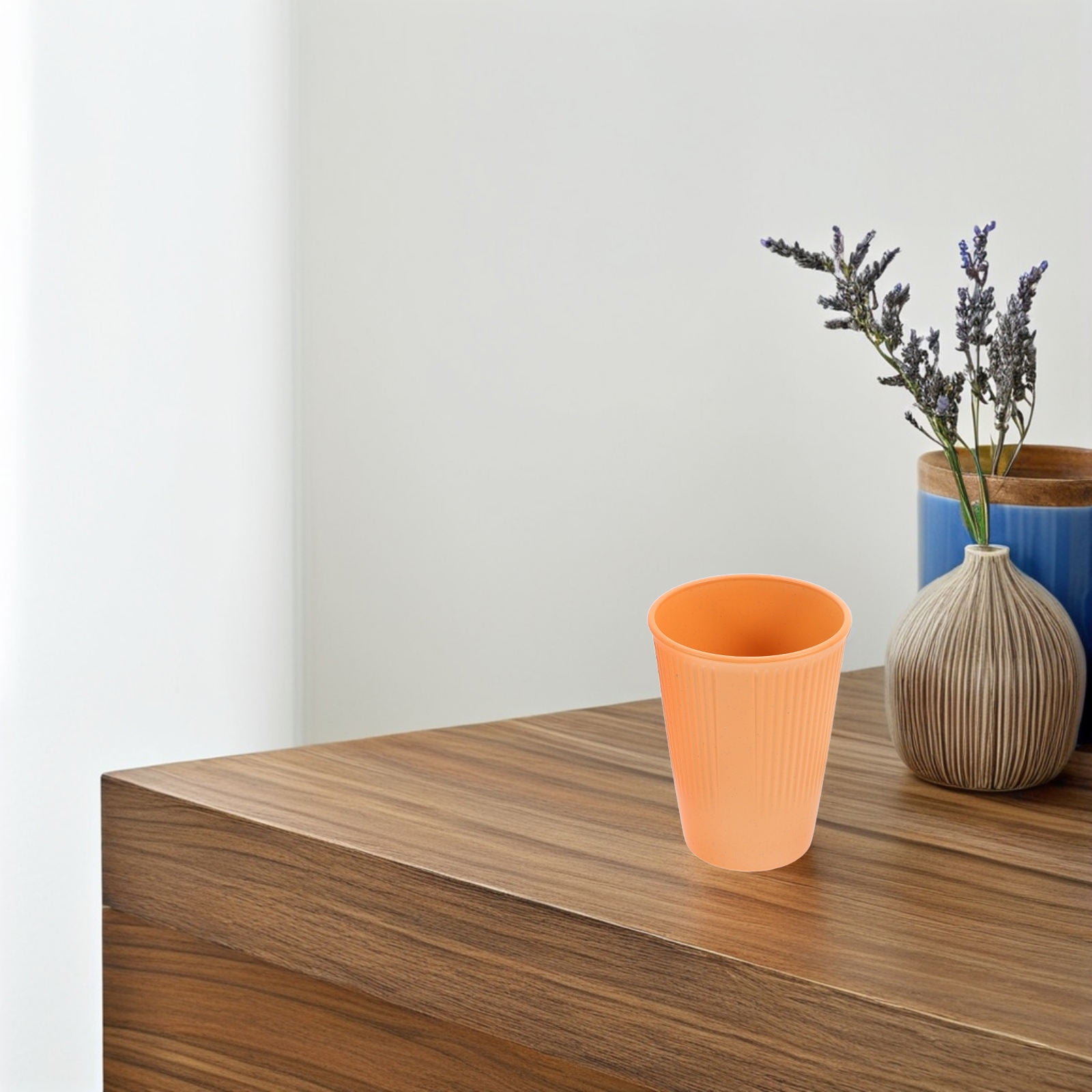 4pcs Wheat Straw Water Cups Lightweight Reusable Drinkware Water ...