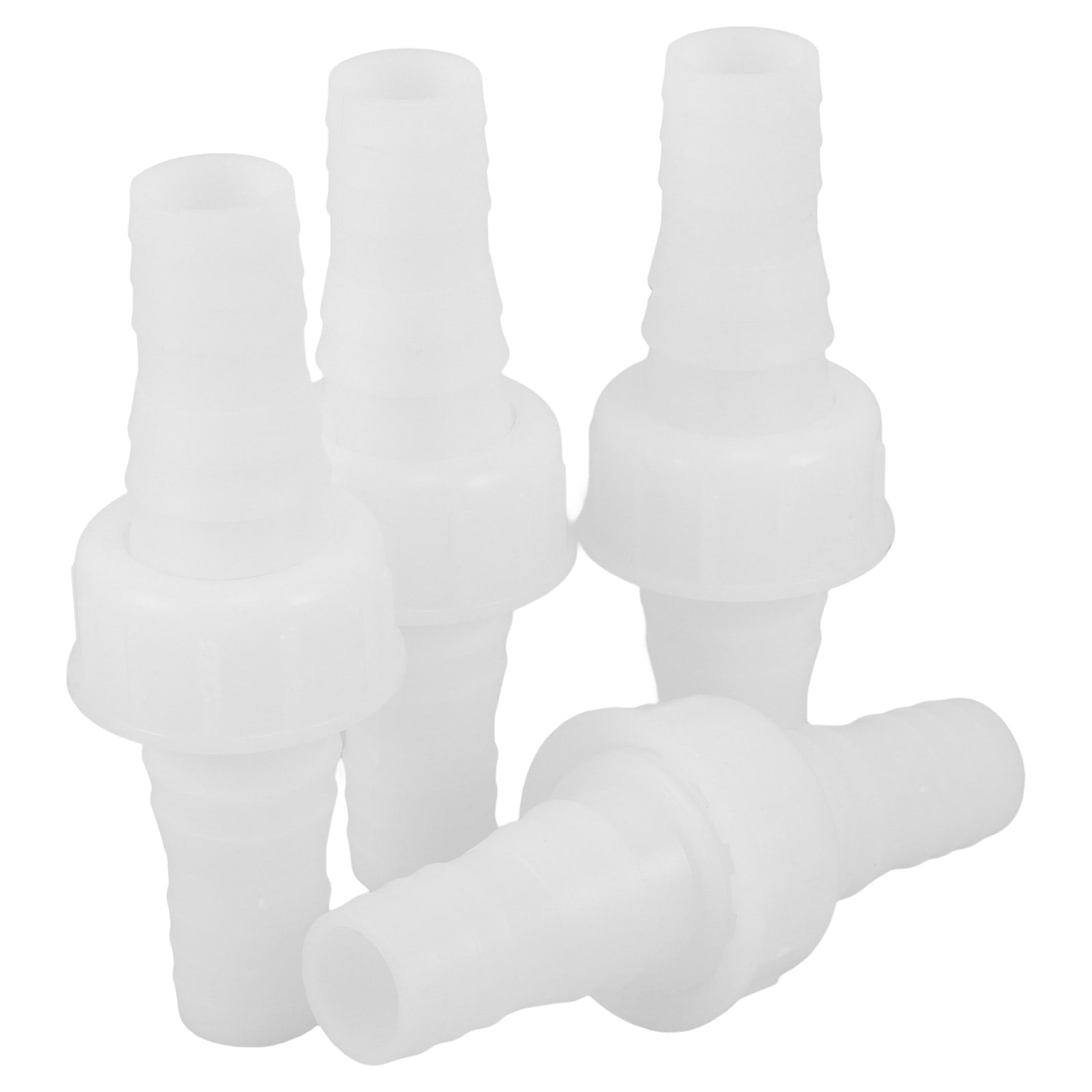 HOMEMAXS 4pcs White Plastic Female Coupling Adapter Pipe Fittings ...