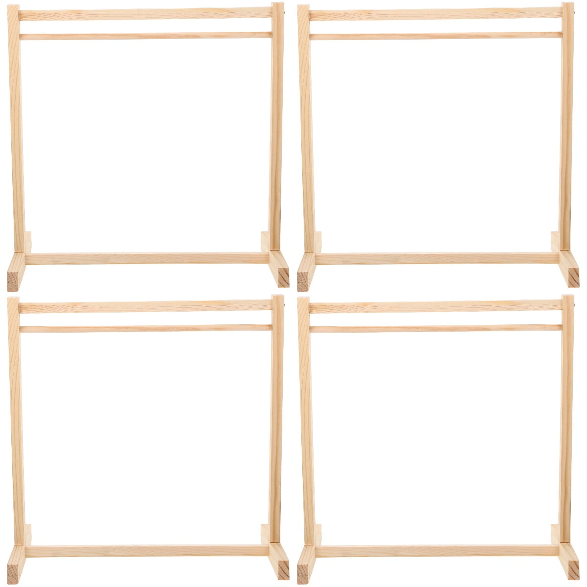 HOMEMAXS 4pcs Wood Doll Clothing Rack Creative Doll Garment Organizer ...