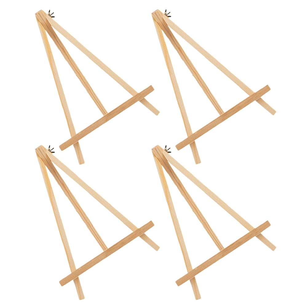 HOMEMAXS 4pcs Wood Easels Tabletop Display Easels Art Craft Painting ...