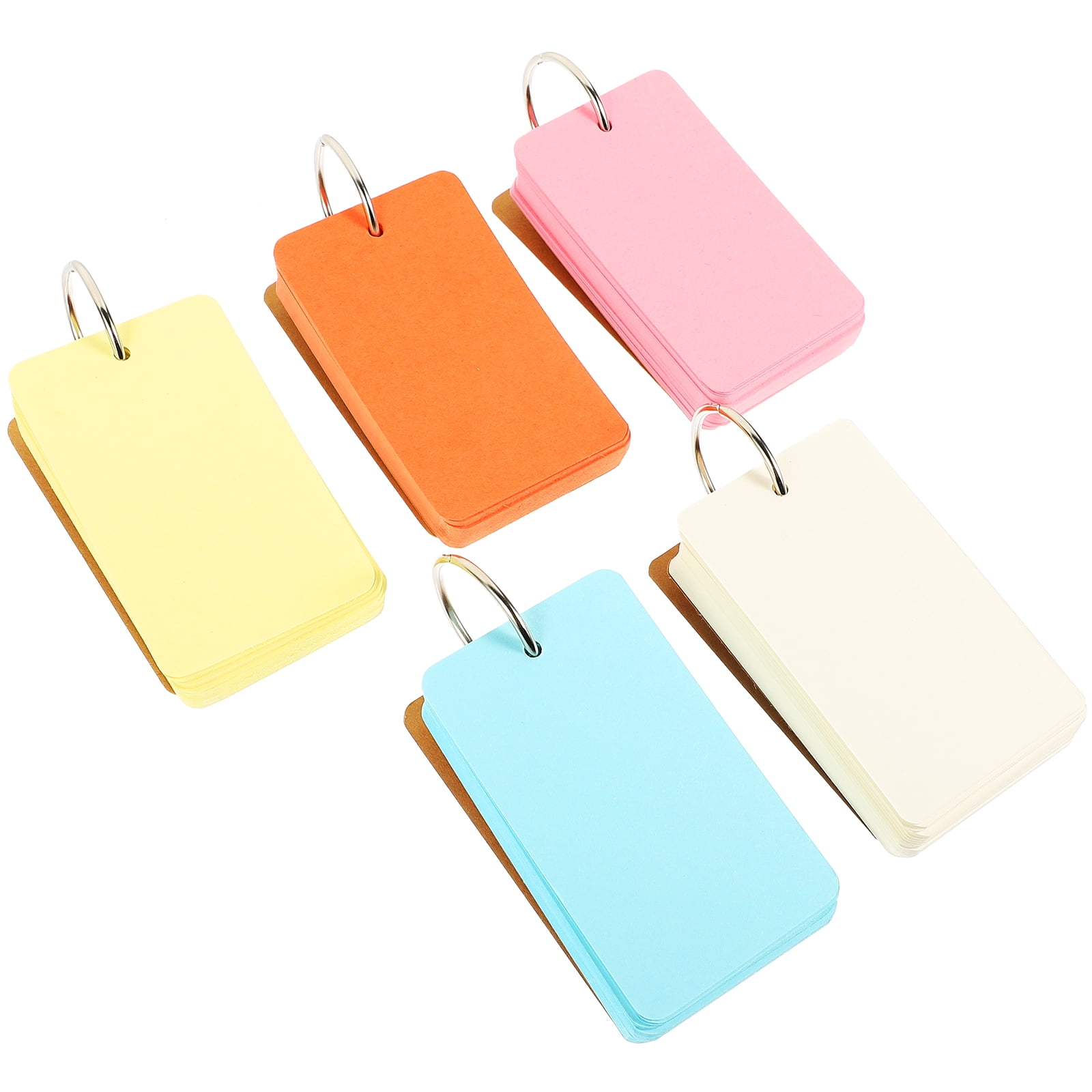 HOMEMAXS 5 Books Word Card Cards Revision of Flash Blank Student ...