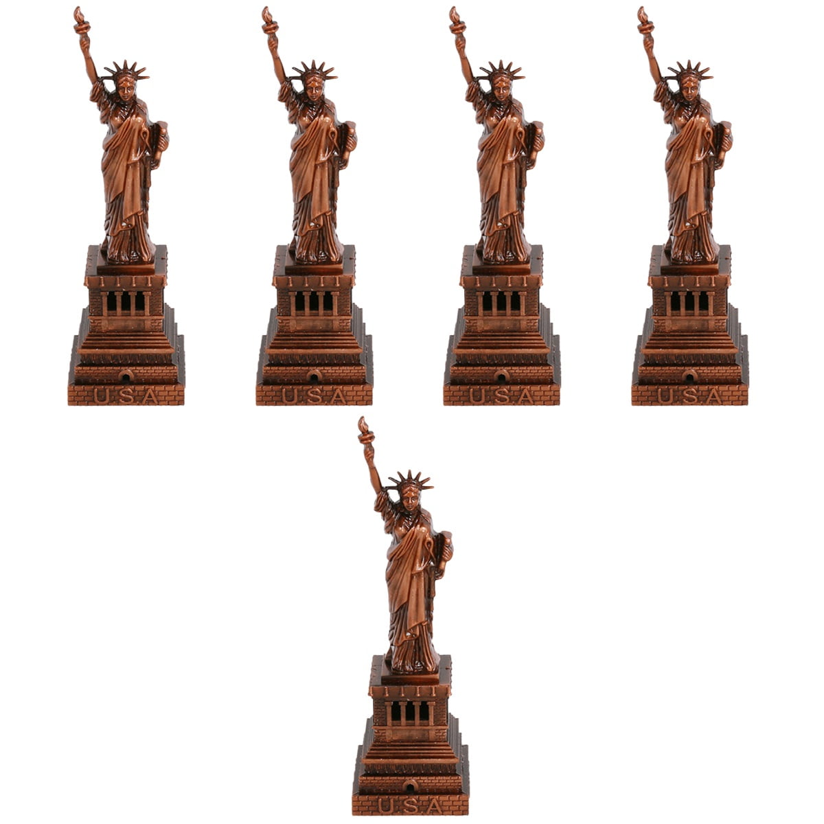 HOMEMAXS 5 Pack Statue of Liberty Model Tabletop Decor York Collectible ...