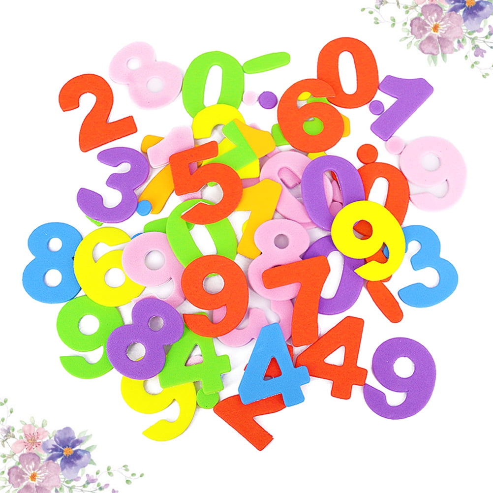 5 Packs Digital Sponge Stickers Numbers Bath Toddlers Sponges Kid Child ...