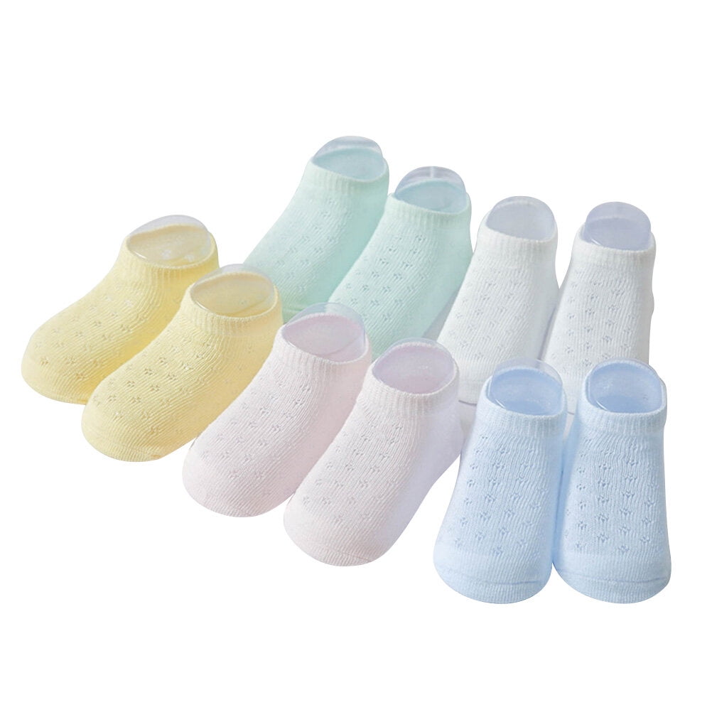 HOMEMAXS 5 Pairs Baby Kids Summer Breathable Ultra-Thin Mesh Sock Low ...