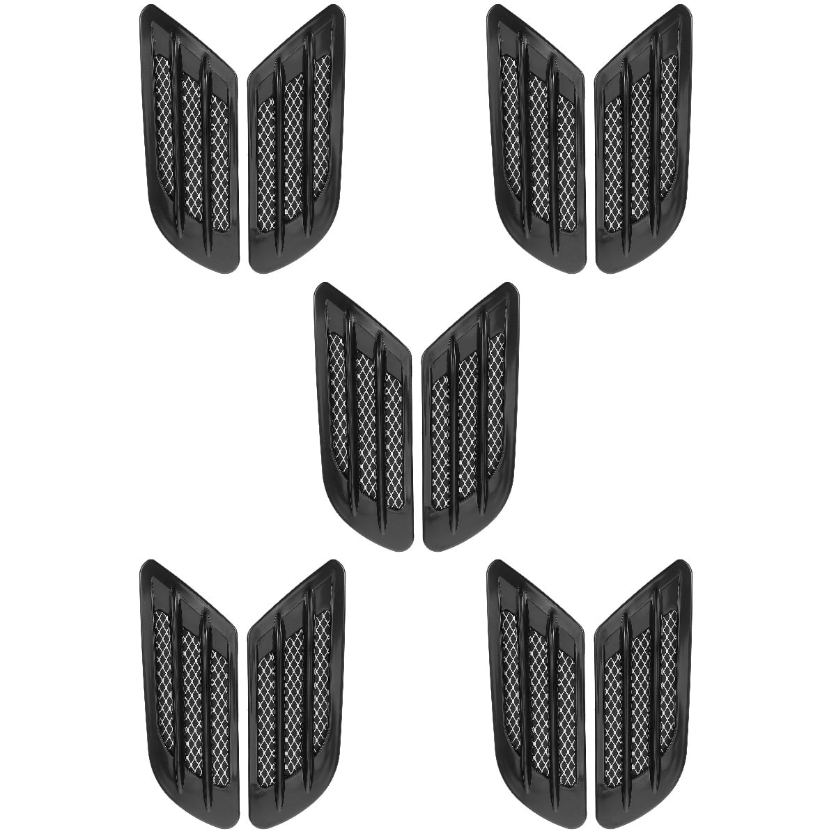 HOMEMAXS 5 Pairs Car Vent Decoration Vehicle Hood Vent Shark Gill Decor ...