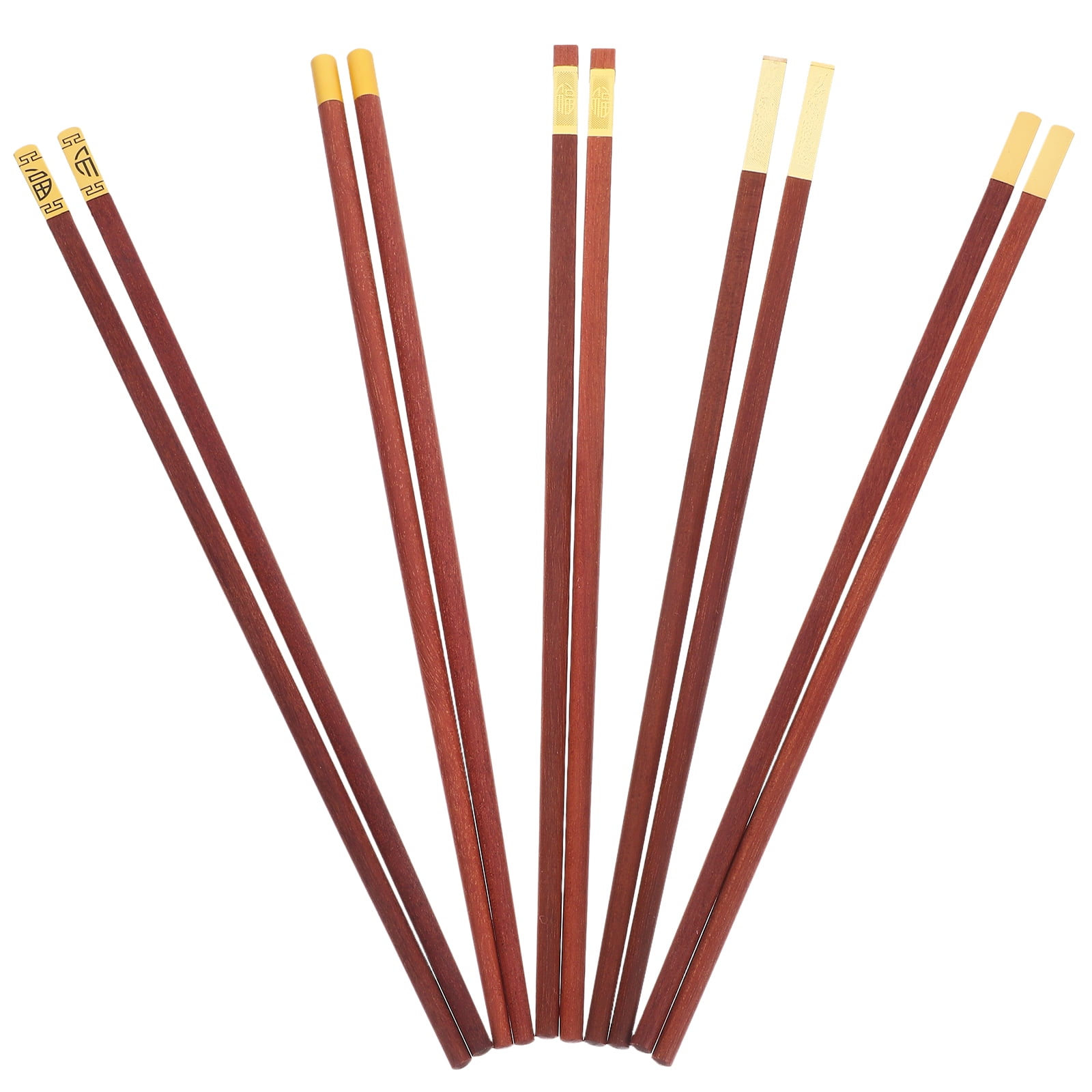 Wooden Chopsticks Set with Intricate Designs for Eating Made from ...