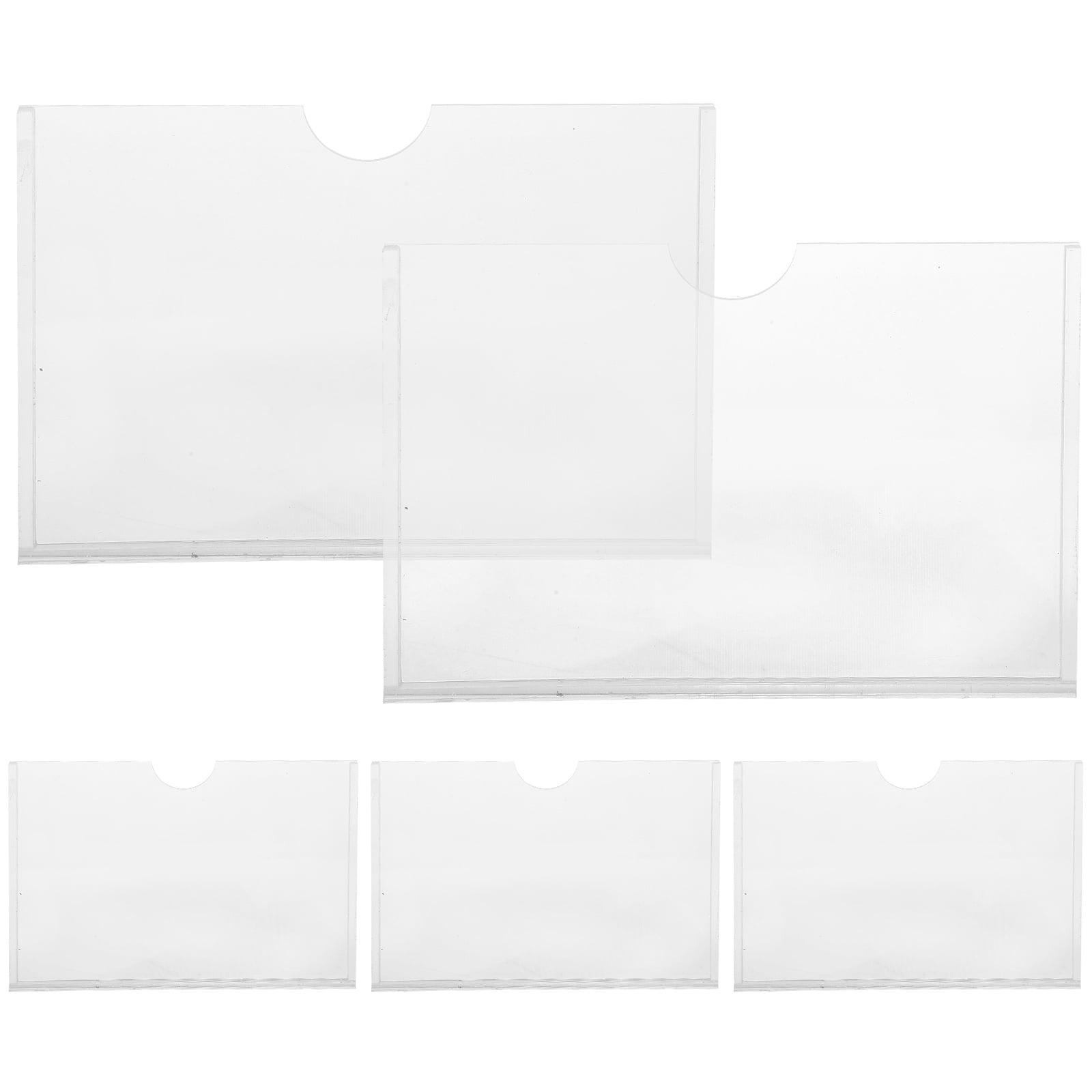 HOMEMAXS 5 Pcs Adjustable Sticker Display Stand Insert Box Card Slot ...