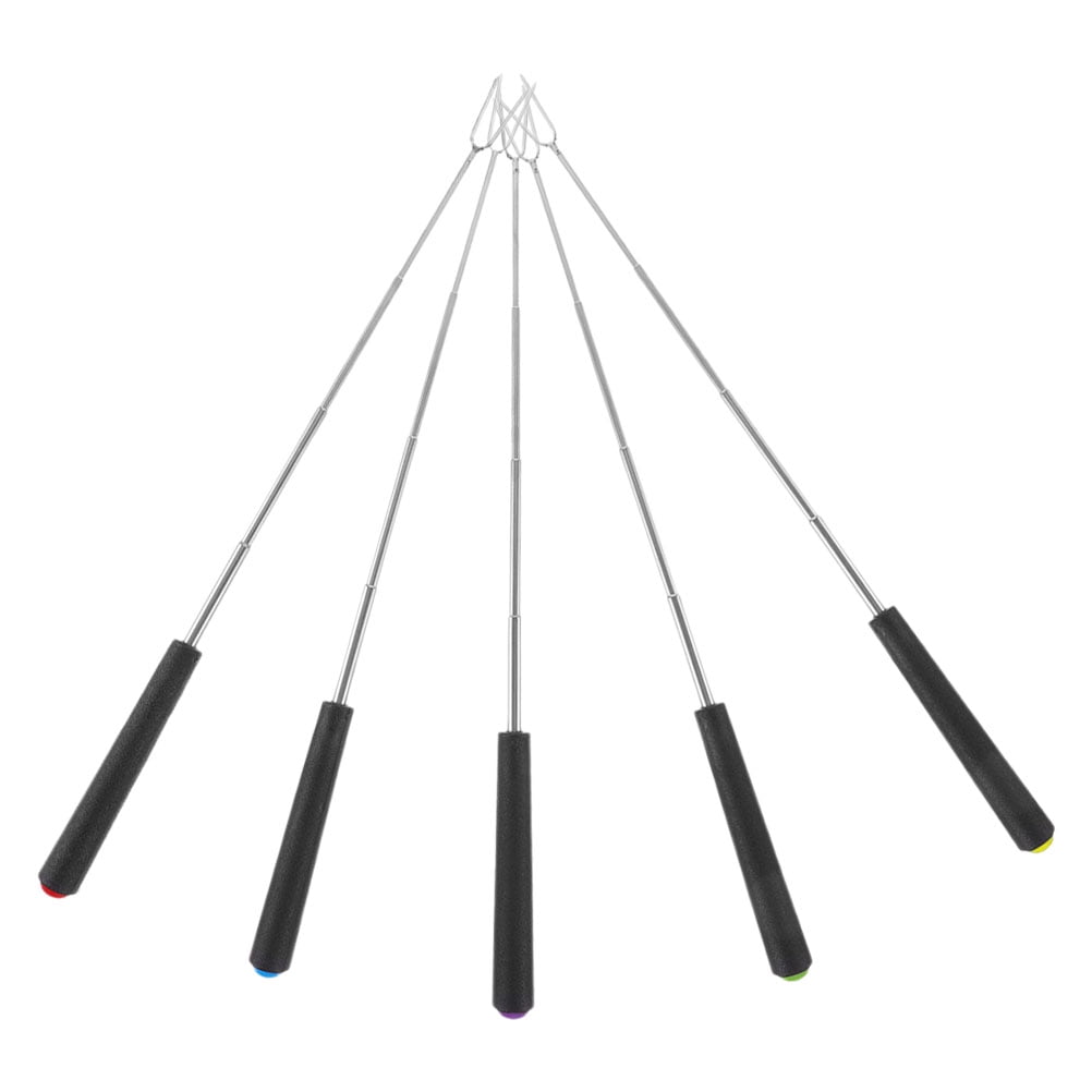 Stainless Steel BBQ Forks with Colorful Handles for Family Gatherings ...