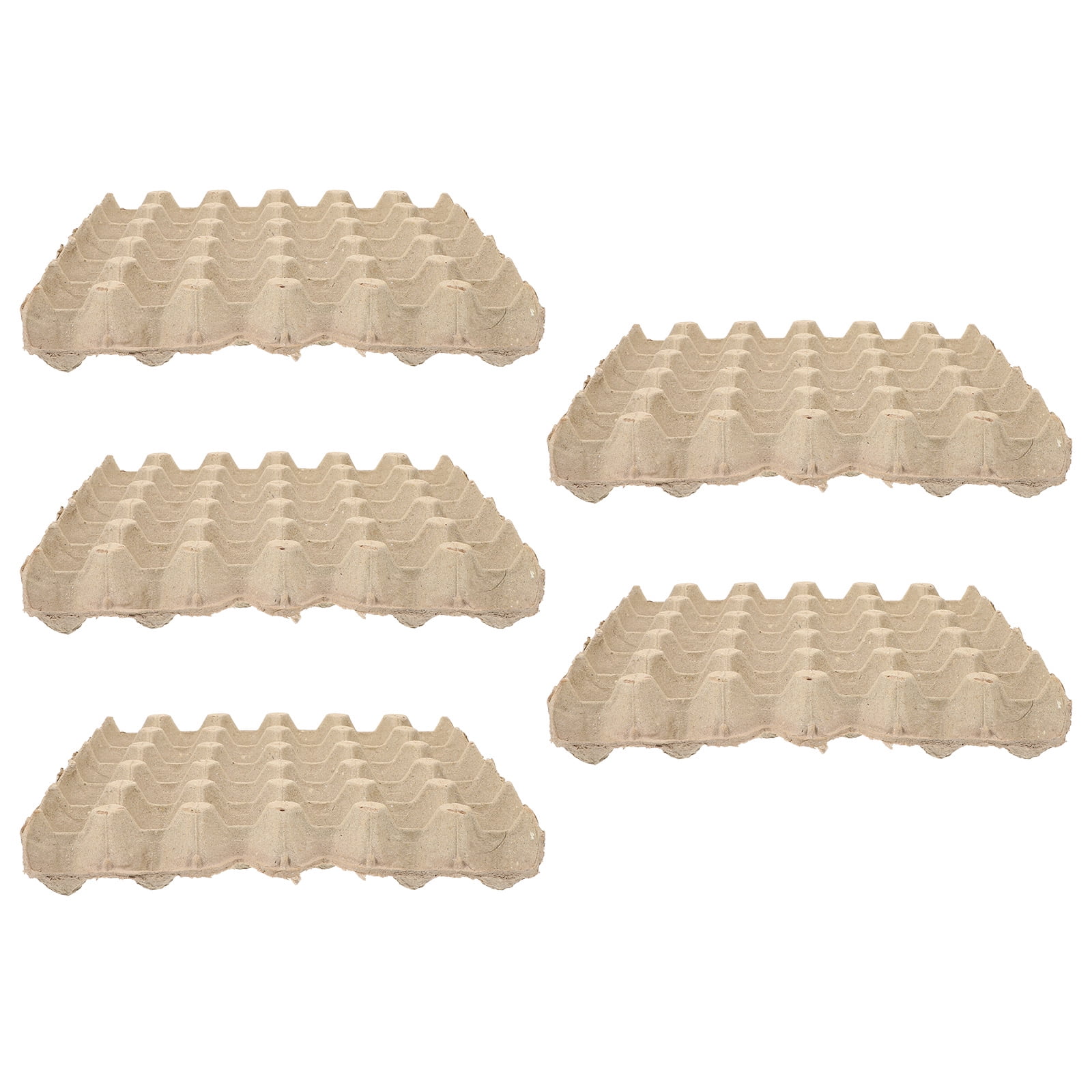 HOMEMAXS 5 Pcs Egg Cartons Cardboard Bulk Pulp Fiber Flat Tray ...